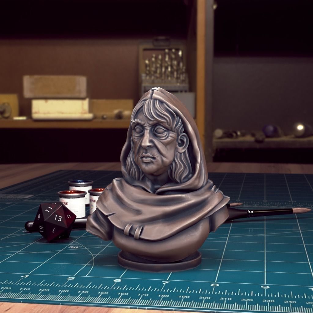 Curse of Strahd - Mad Mary Mini Bust - Pre-Supported 3D model 3D ...