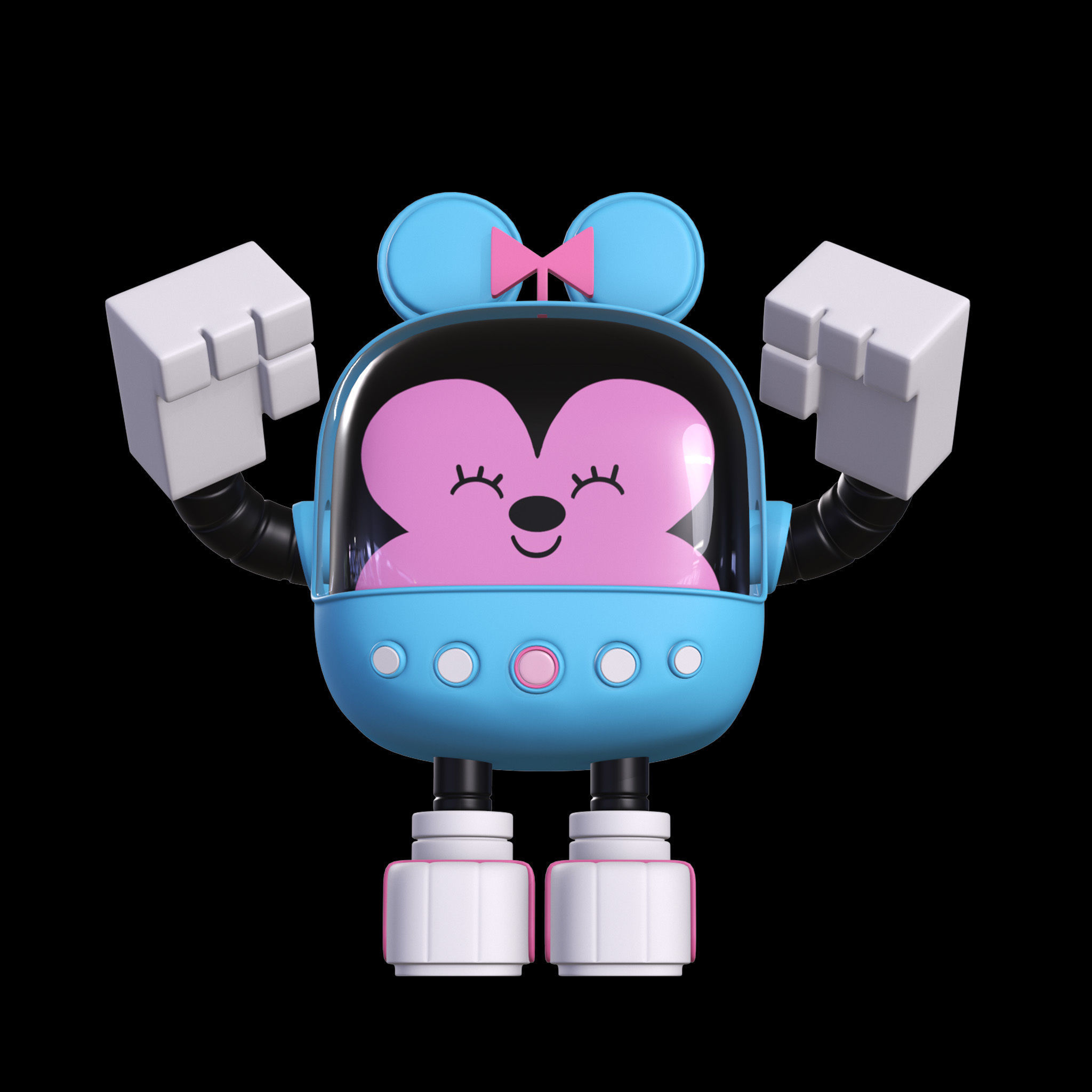 Disney Minnie Mouse Vinyl Figure 3D model | CGTrader