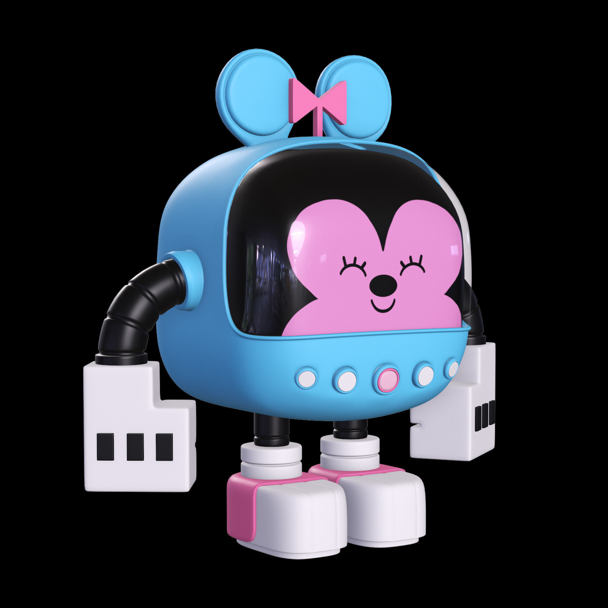 Disney Minnie Mouse Vinyl Figure 3D model | CGTrader
