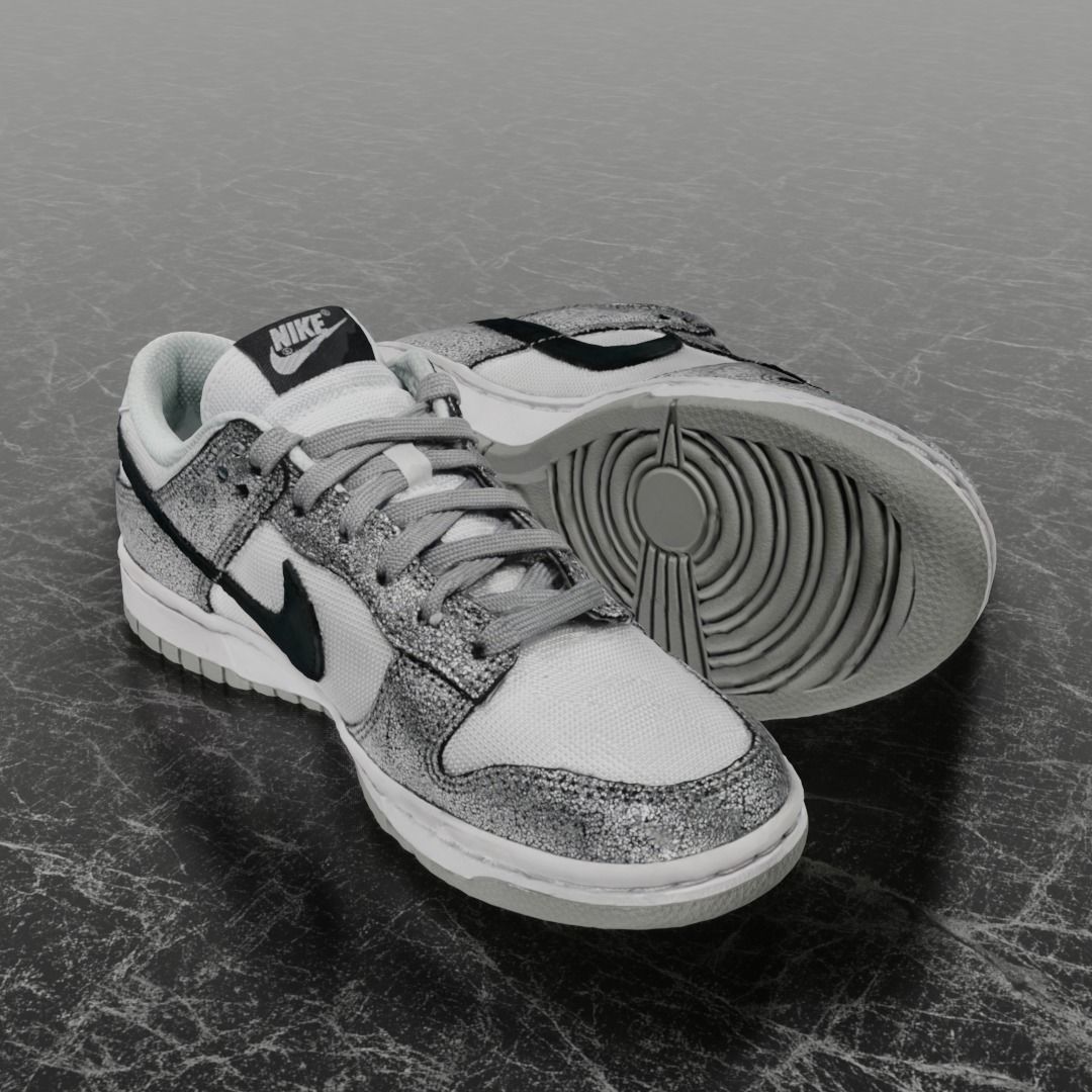 3D model NIKE DUNK 3D SHOES VR / AR / low-poly | CGTrader