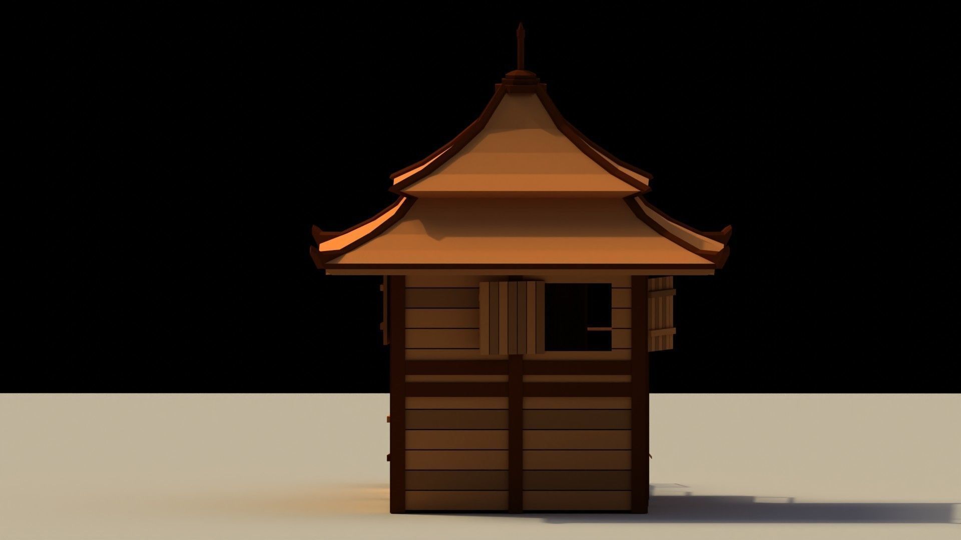 3D model Low Poly Traditional Japanese House VR / AR / low-poly | CGTrader
