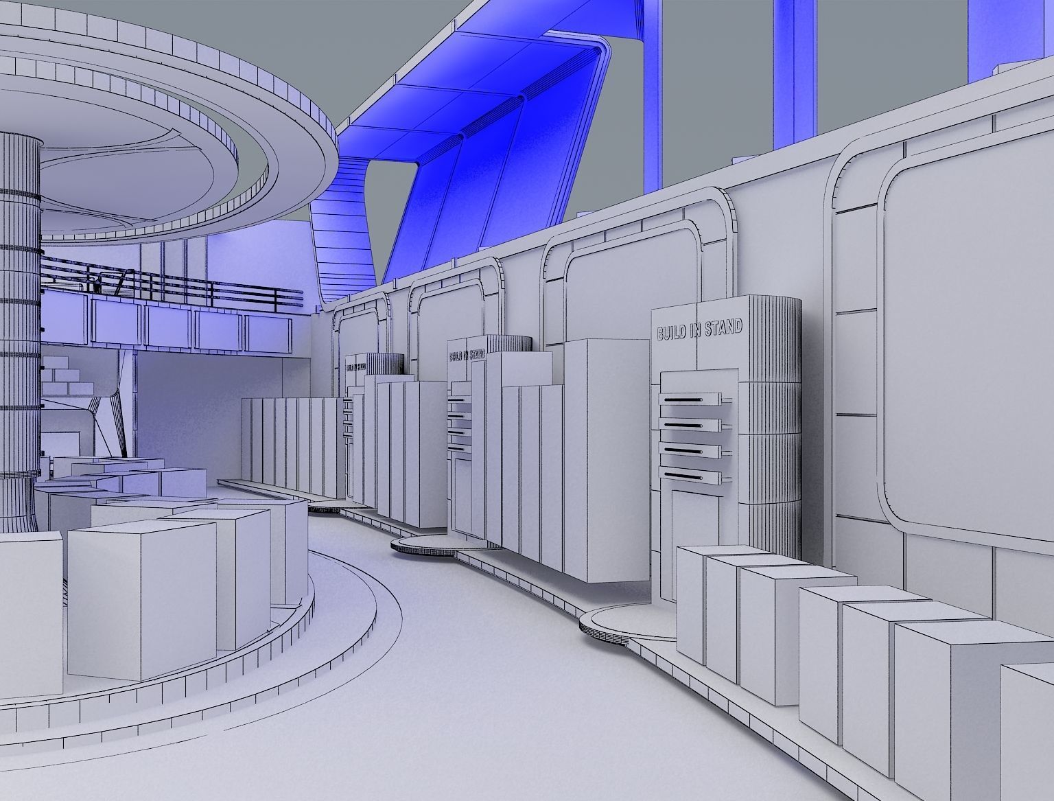Fair Tent exhibition a368 3D model | CGTrader