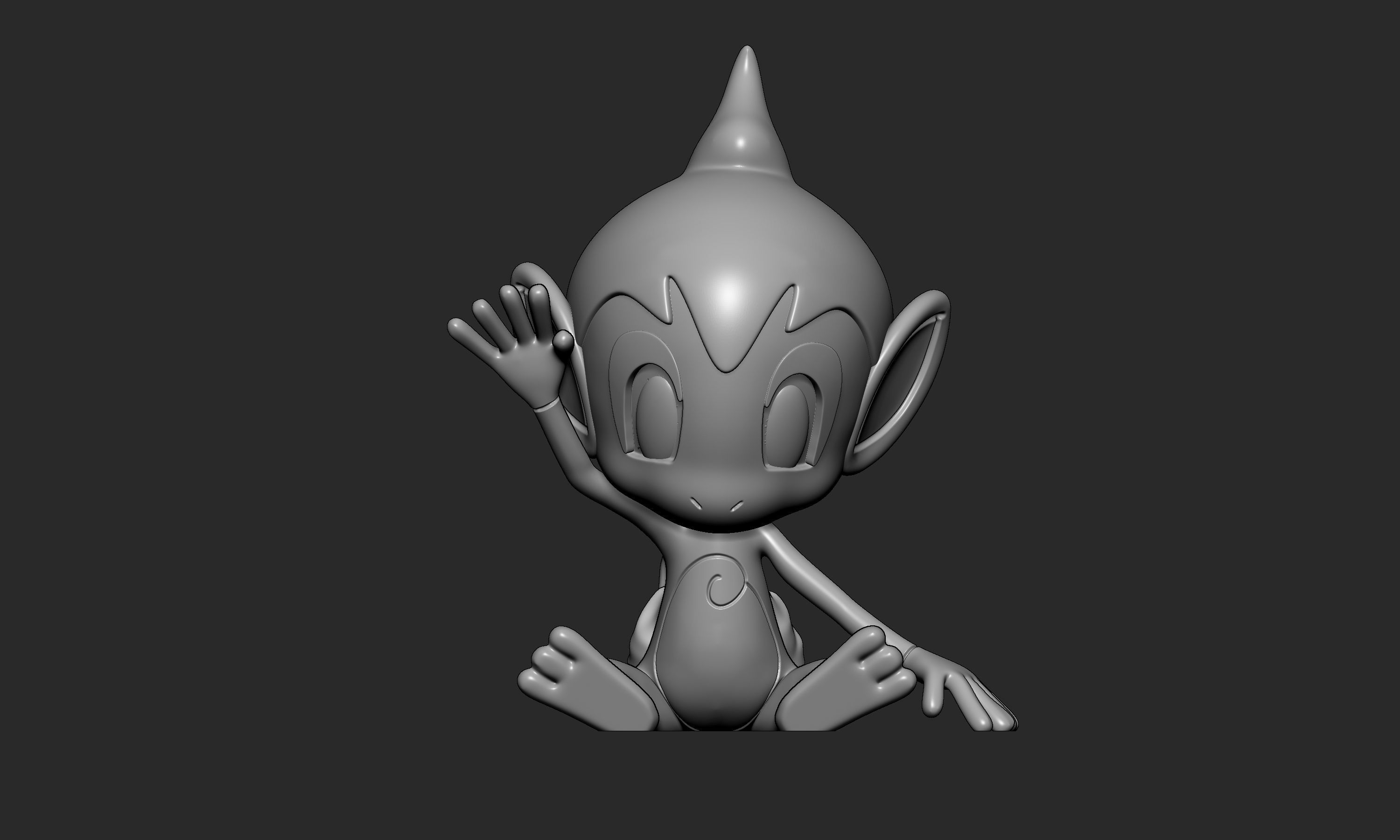 Pokemon - Chimchar with 3 poses 3D model 3D printable | CGTrader