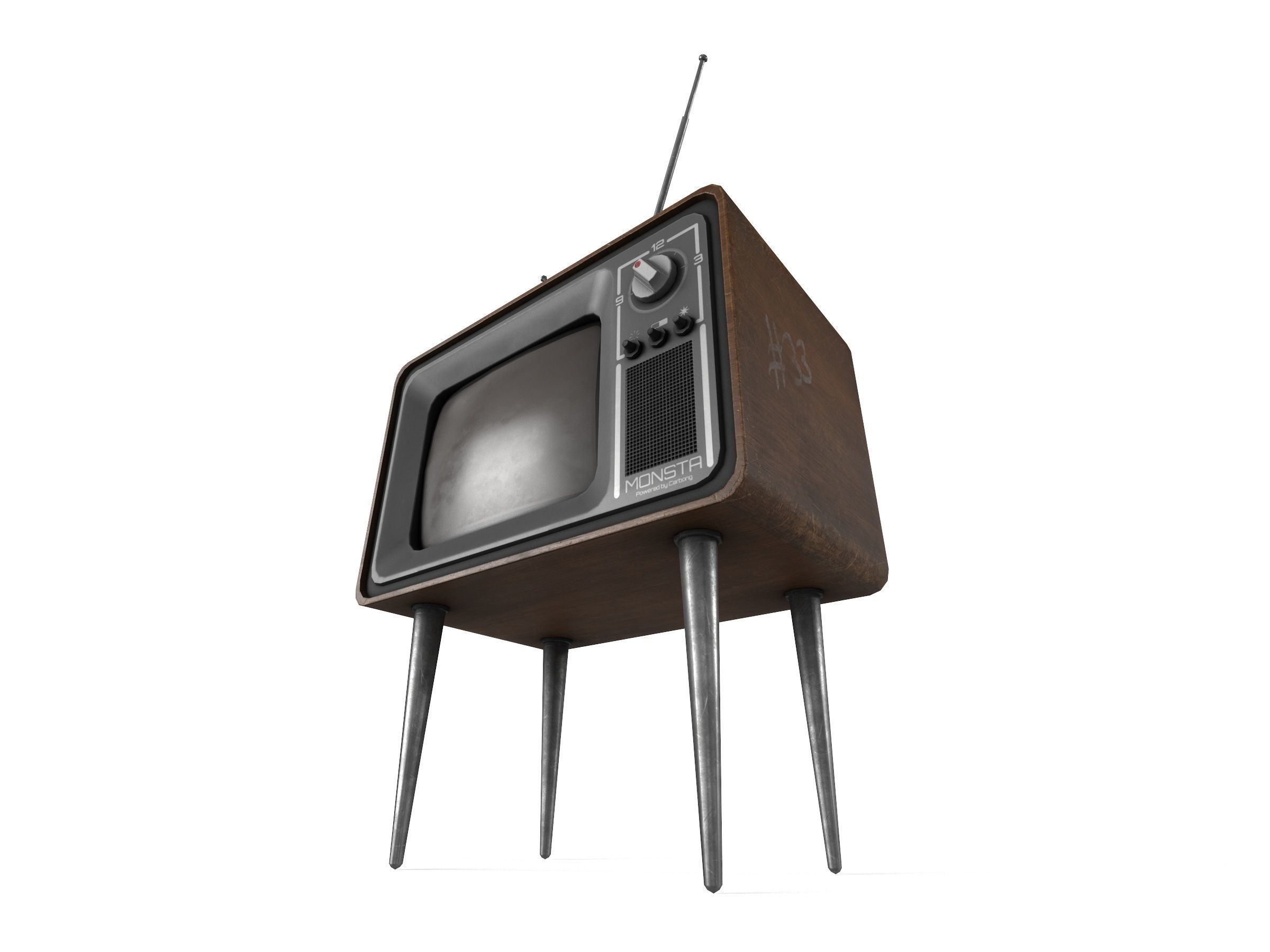 Old television game prop free VR / AR / low-poly 3D model | CGTrader
