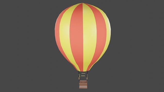 Fall Guys Hot Air Balloon free 3D model | CGTrader