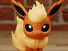Flareon Chibi Pokemon 2 Models Easy Print no Support 3D model 3D printable | CGTrader