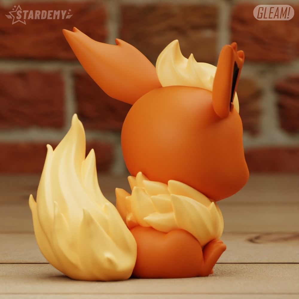 Flareon Chibi Pokemon 2 Models Easy Print no Support 3D model 3D ...