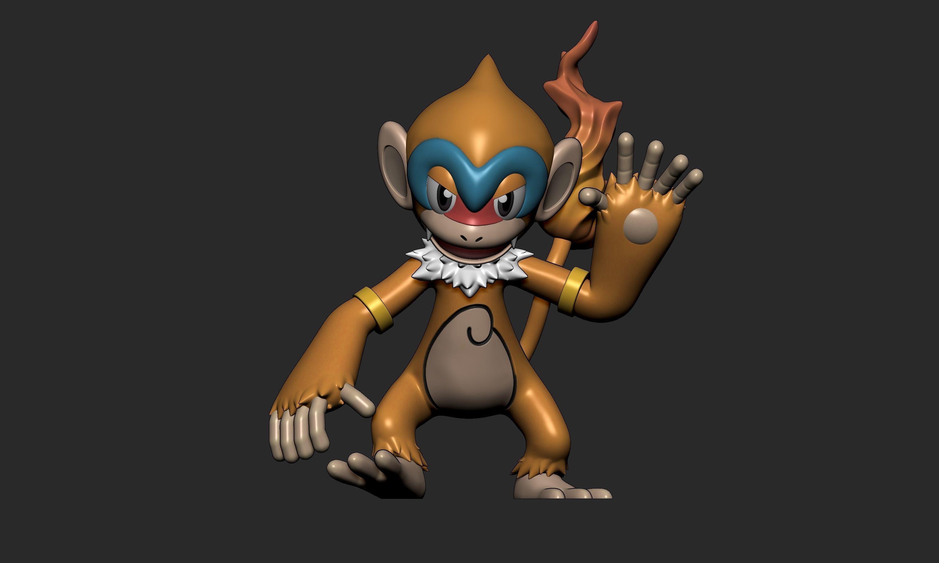 Pokemon - Monferno with 2 poses 3D model 3D printable | CGTrader
