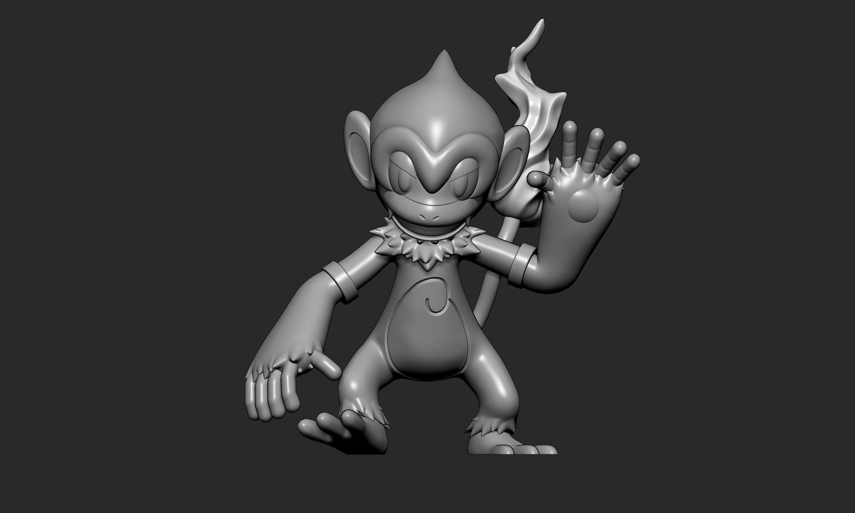 Pokemon - Monferno with 2 poses 3D model 3D printable | CGTrader