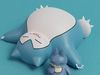 Pokemon - Sleeping Munchlax and Snorlax 3D model 3D printable | CGTrader