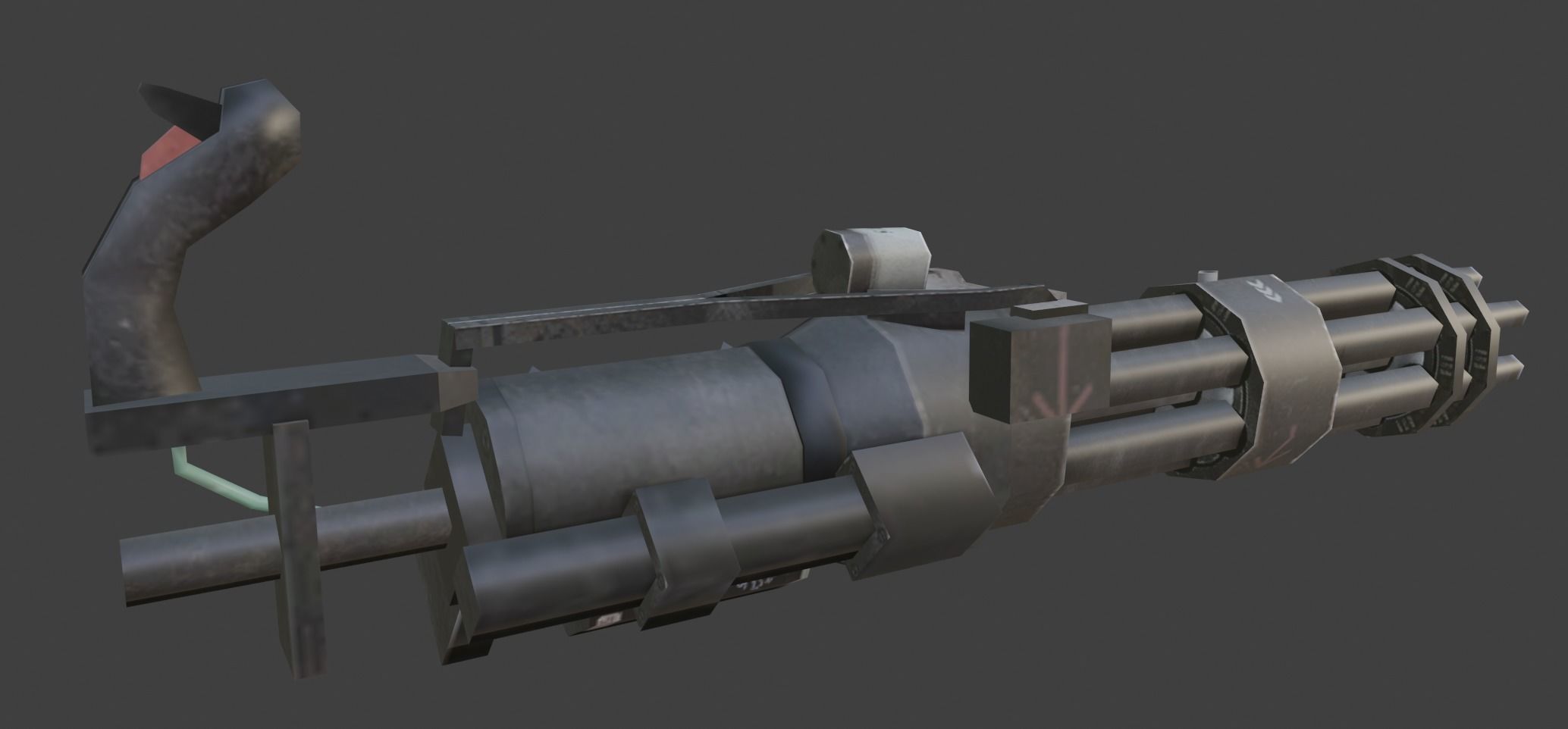 3D model carry minigun VR / AR / low-poly | CGTrader