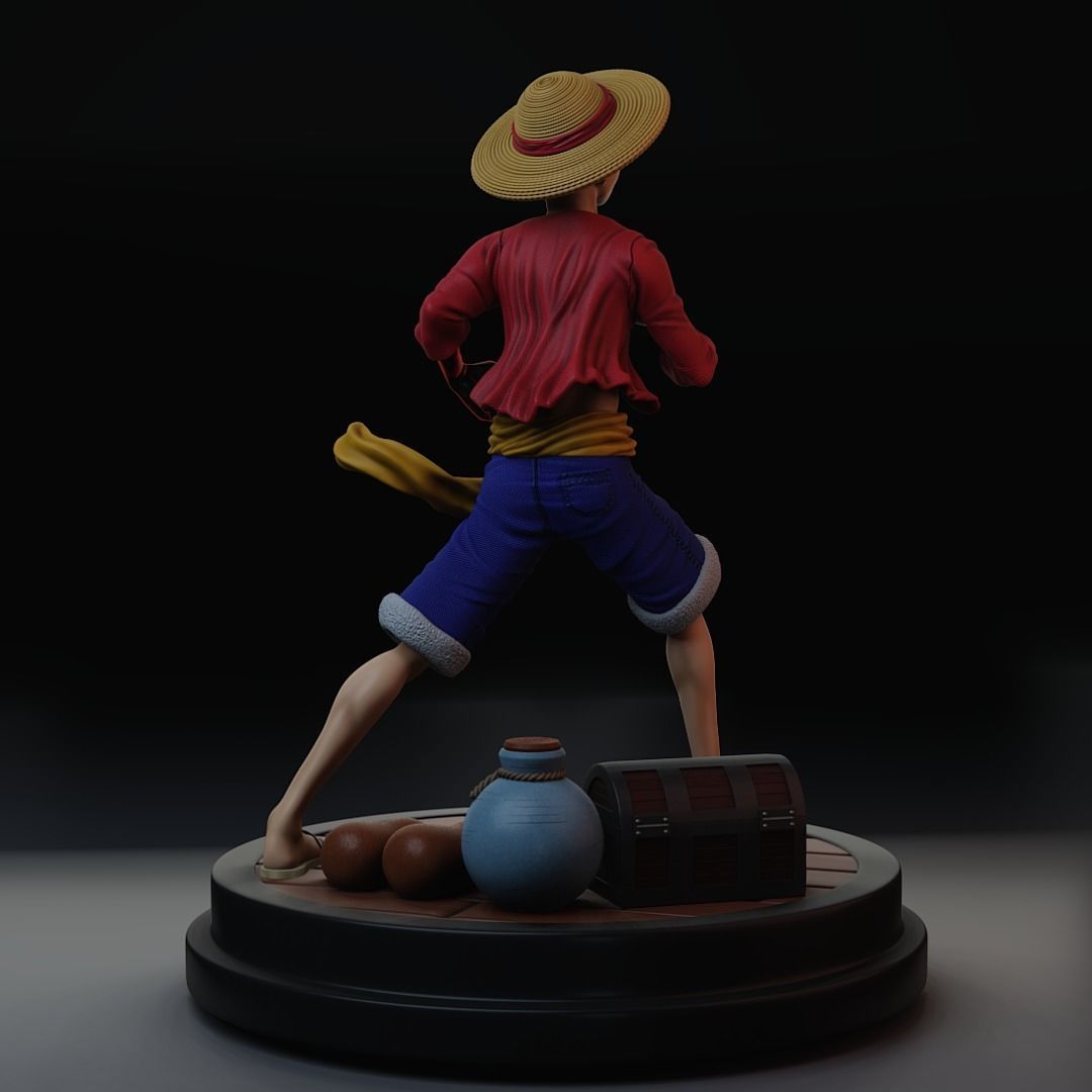 Luffy 3D model 3D printable | CGTrader