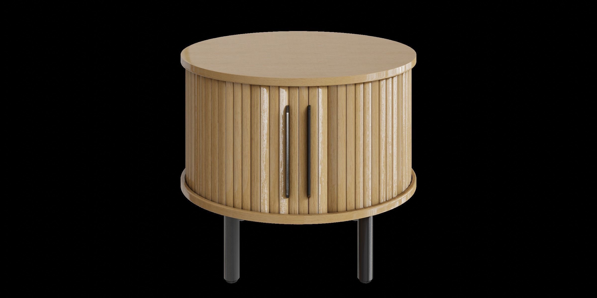 Slatted Oak Bedside Table 3D model | CGTrader