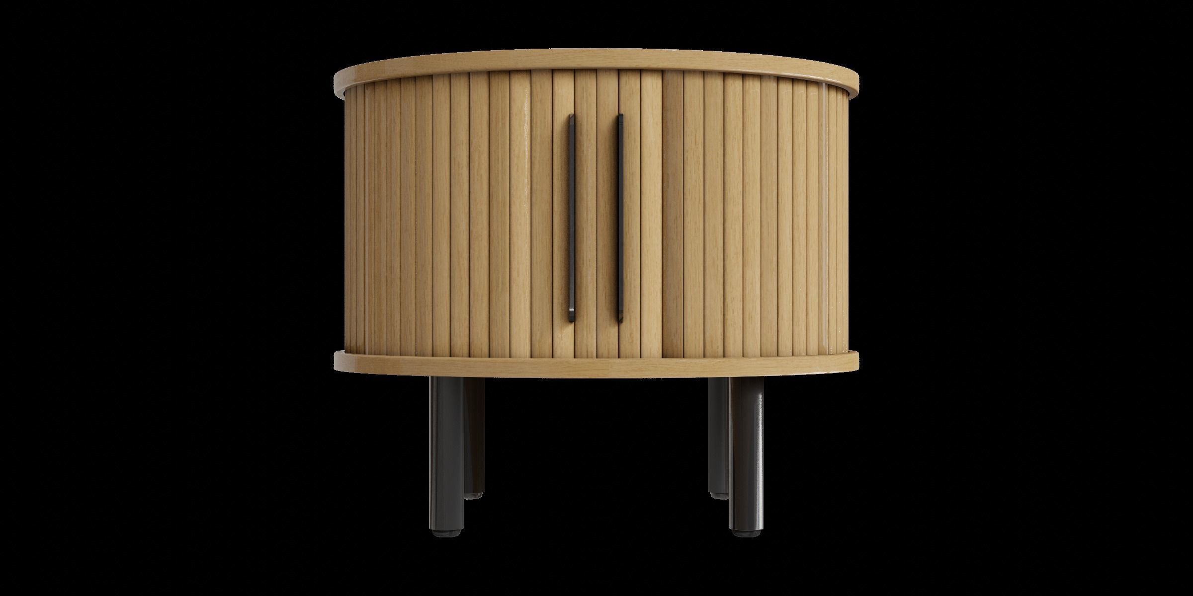 Slatted Oak Bedside Table 3D model | CGTrader