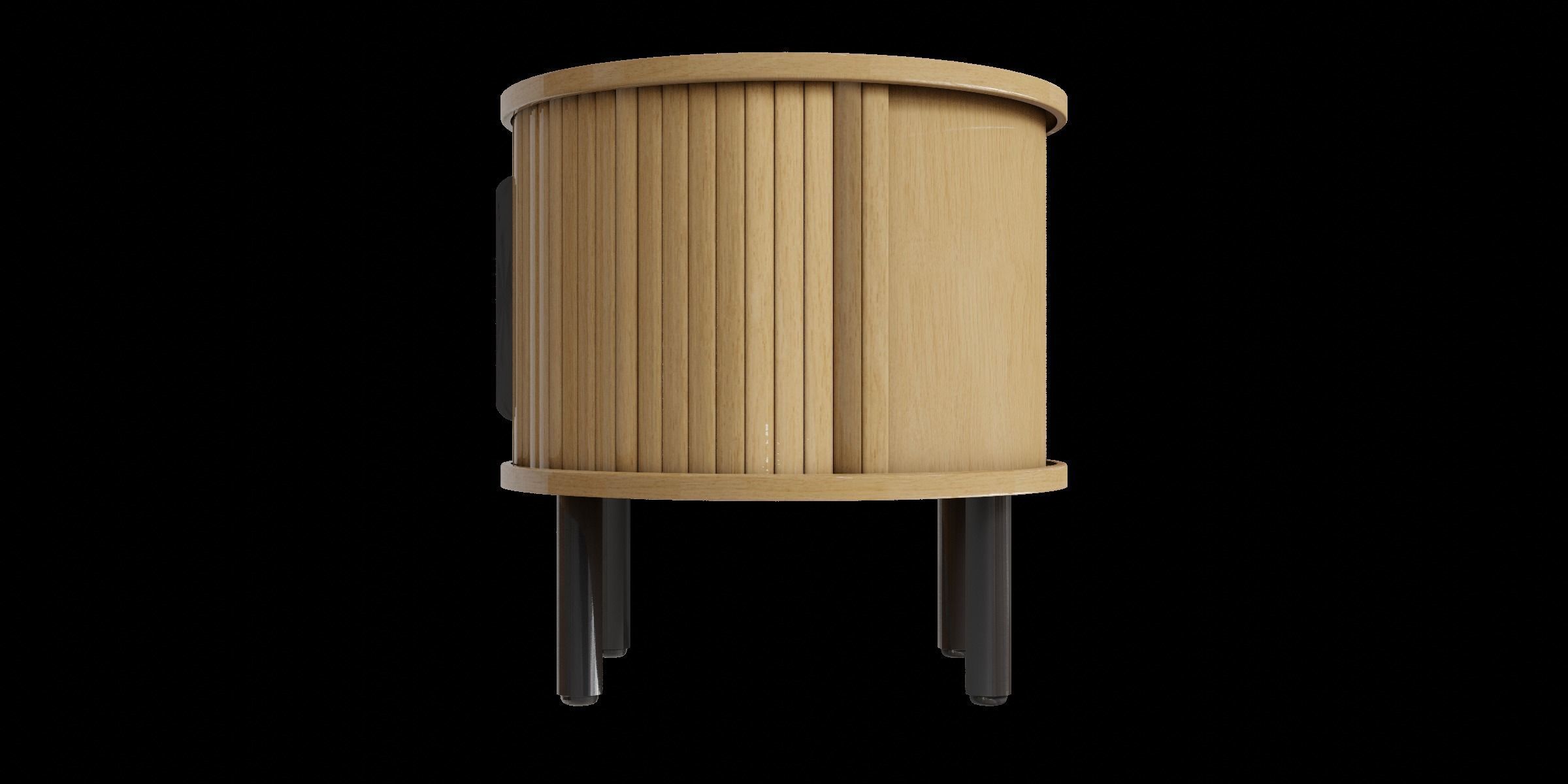 Slatted Oak Bedside Table 3D model | CGTrader