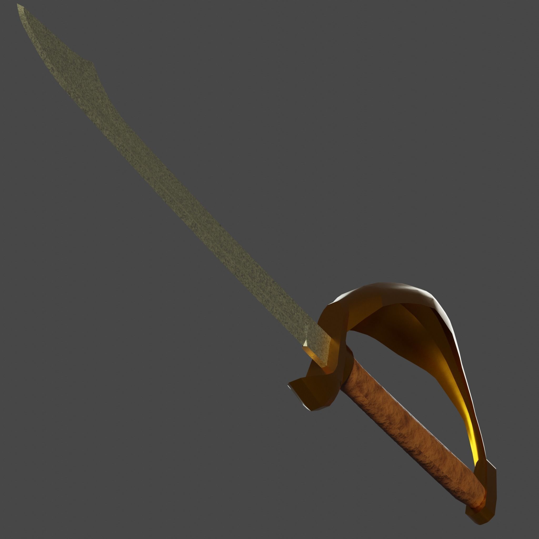 3D model Steel Cutlass VR / AR / low-poly | CGTrader