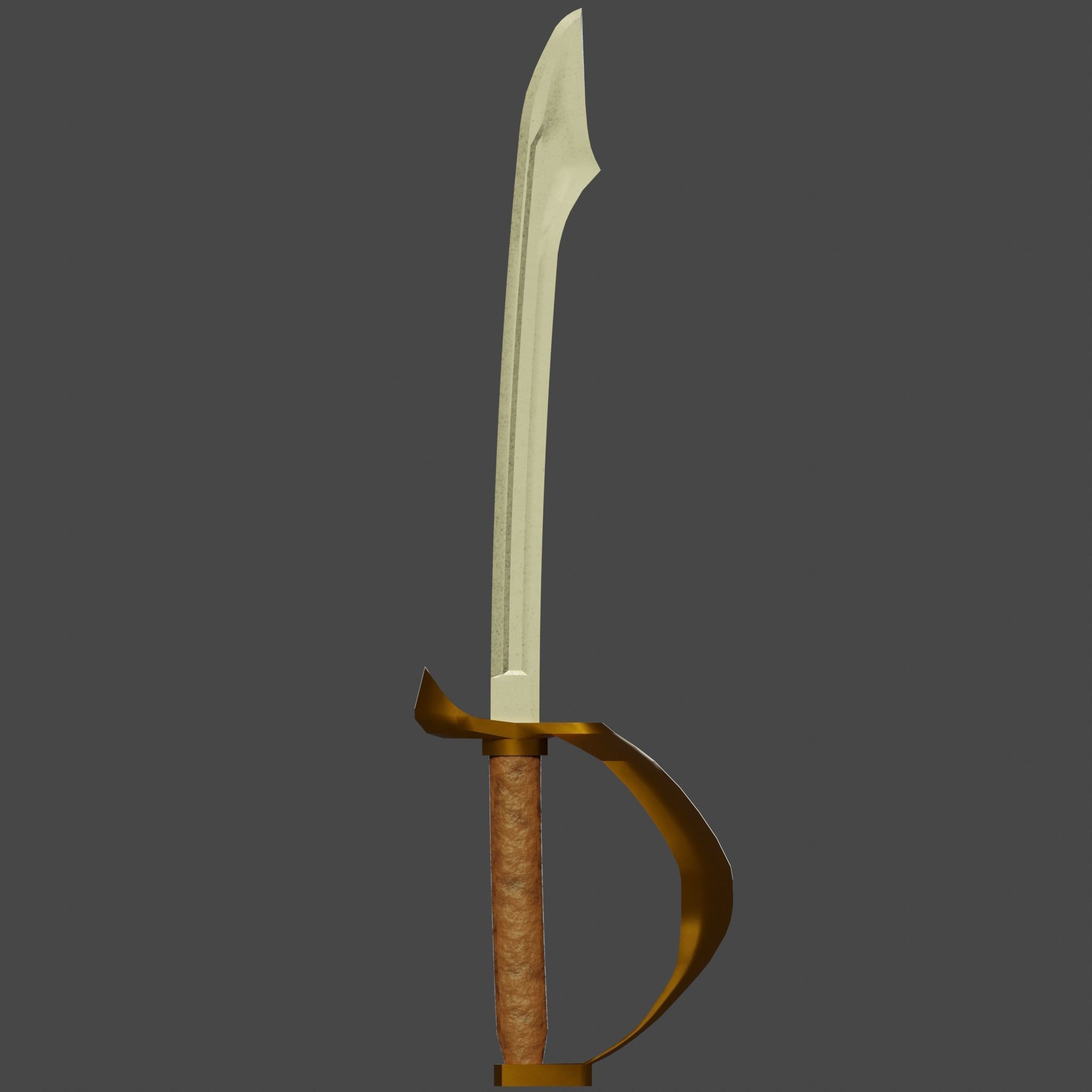 3D model Steel Cutlass VR / AR / low-poly | CGTrader