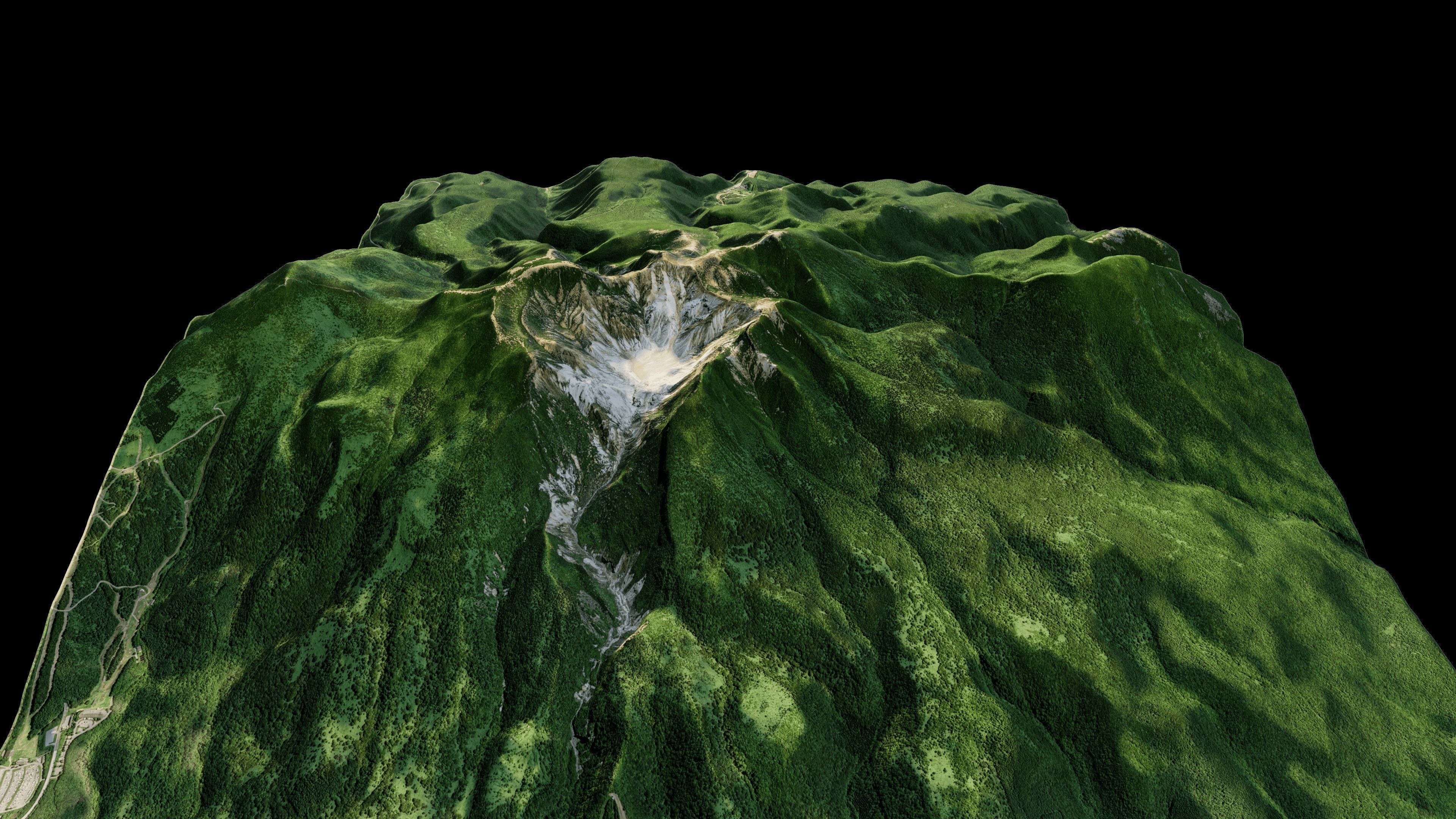 Mount Adatara 3d model terrain 3D model | CGTrader