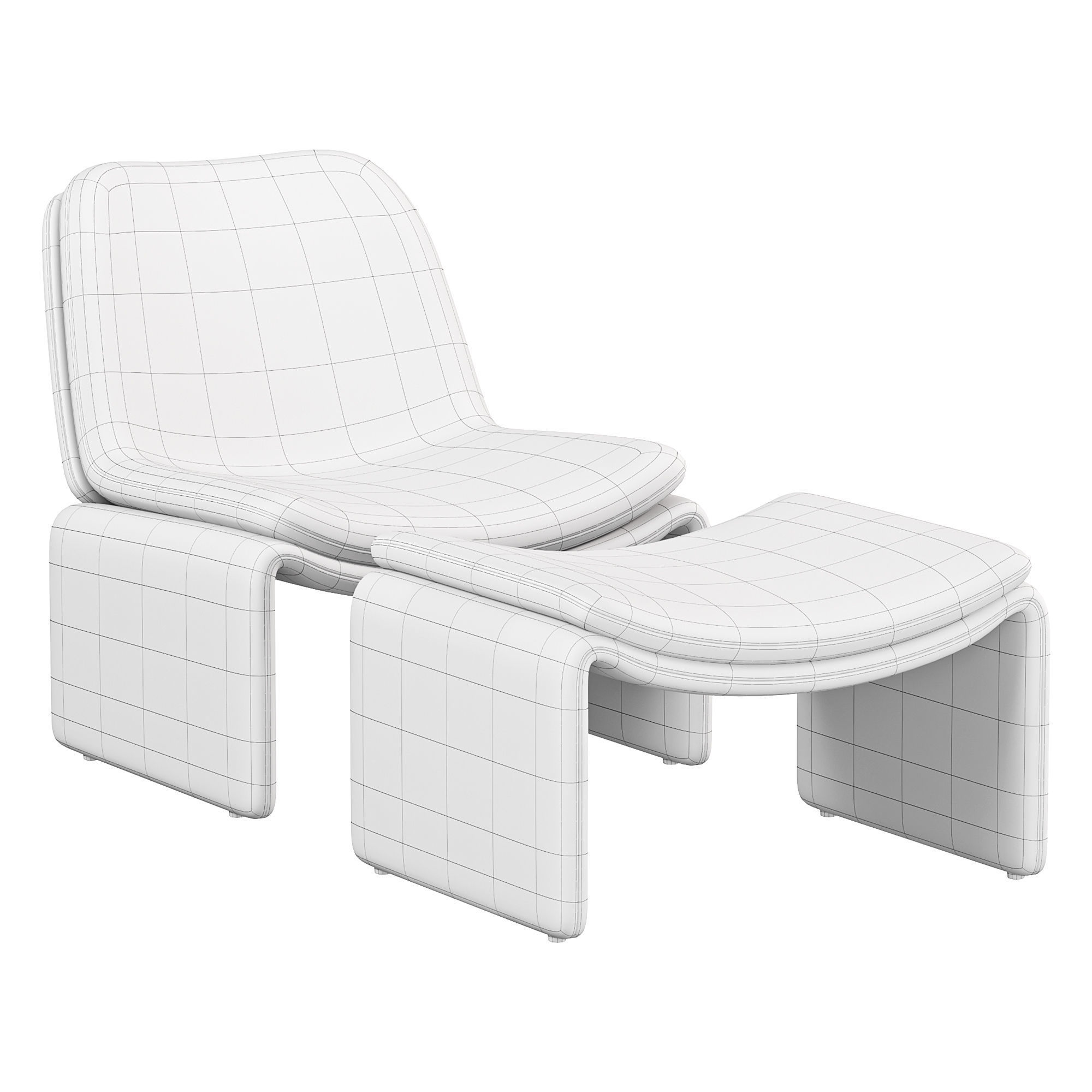 Mara Hoffman Ottoman 3D model | CGTrader