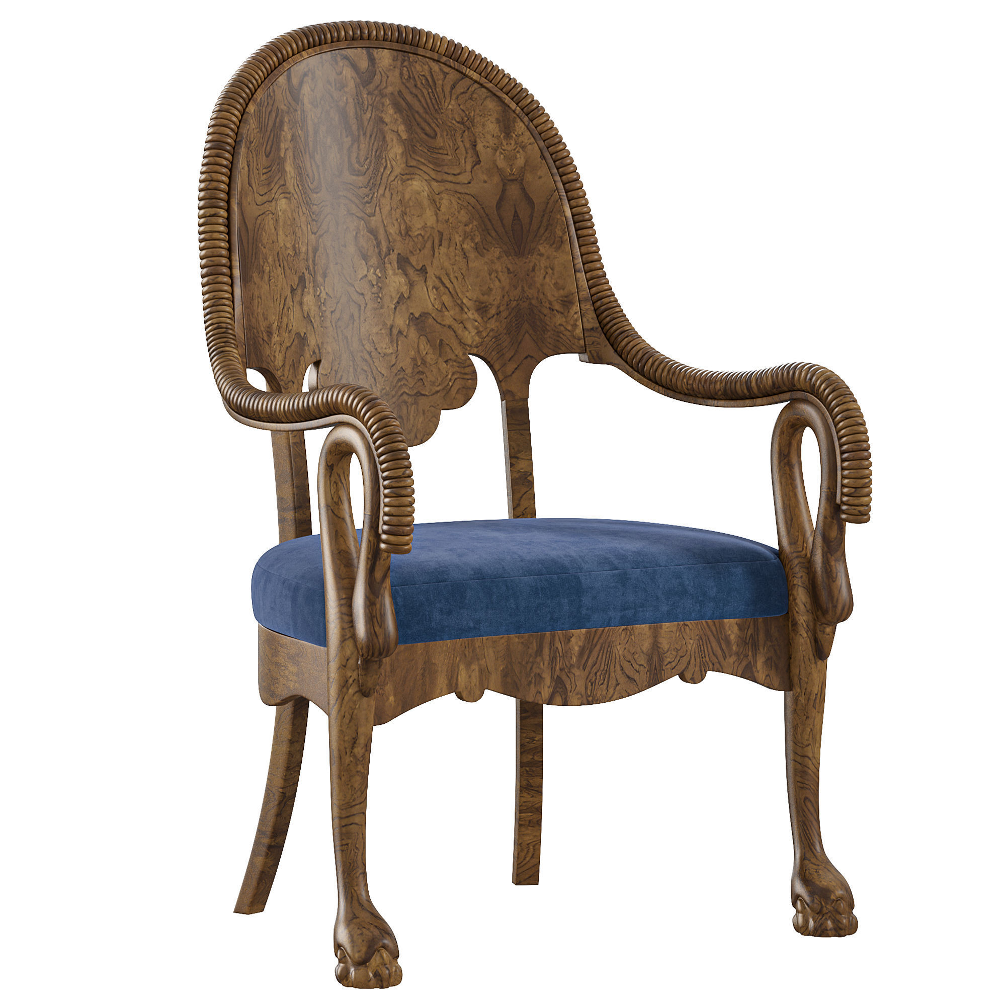 Karelian host chair by bakerfurniture 3D model | CGTrader
