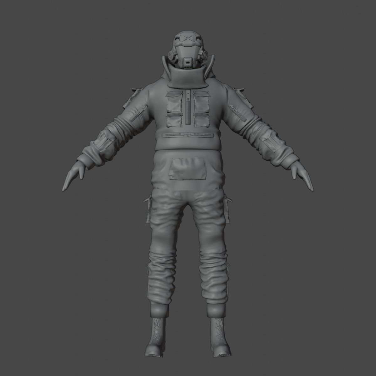 3D model Cyber Tech Wear Character - Futuristic Cyberpunk 3D Model VR ...