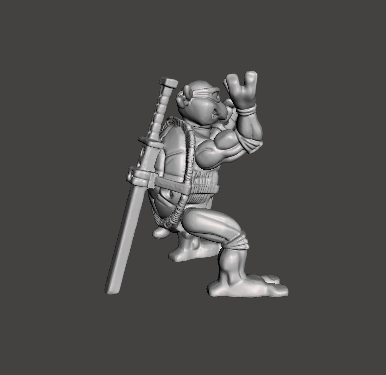 TMNT MIRAGE LEONARDO 3D model 3D printable | CGTrader