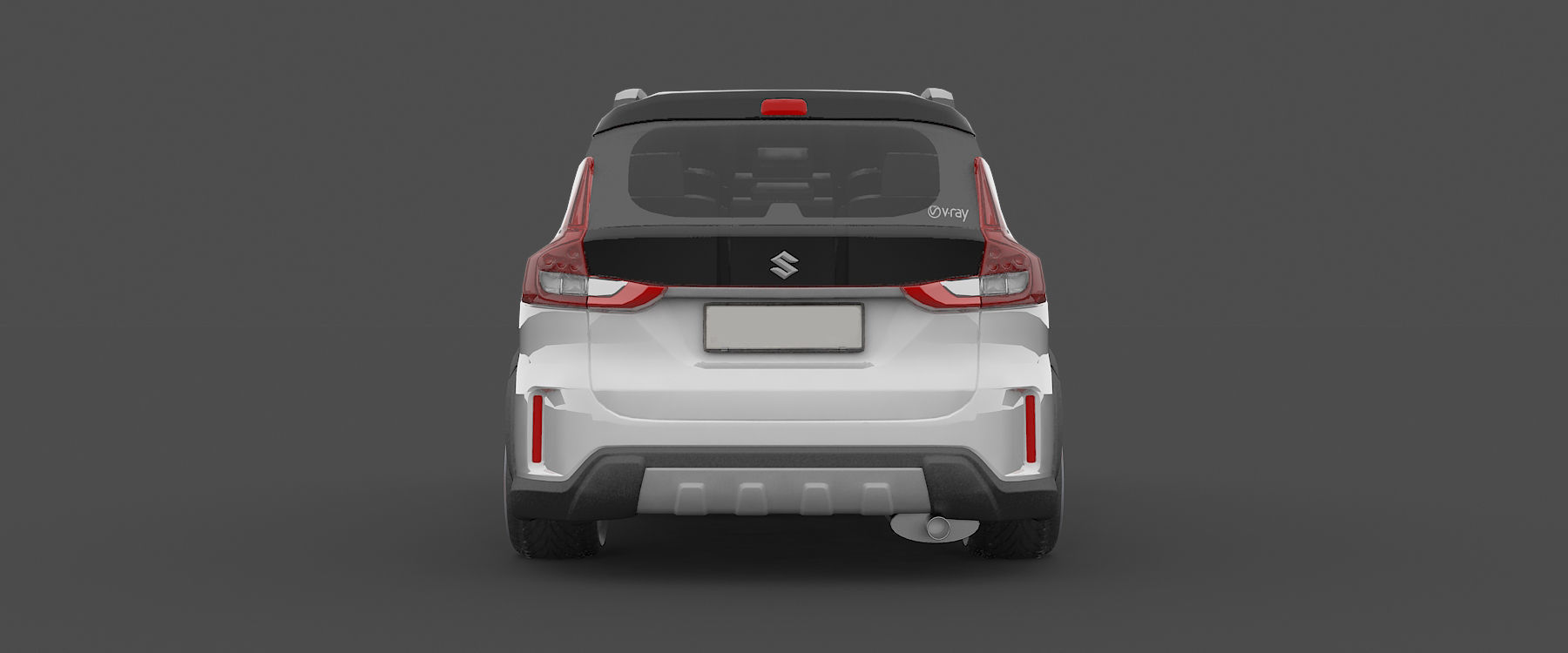 SUZUKI XL7 WHITE 3D model | CGTrader