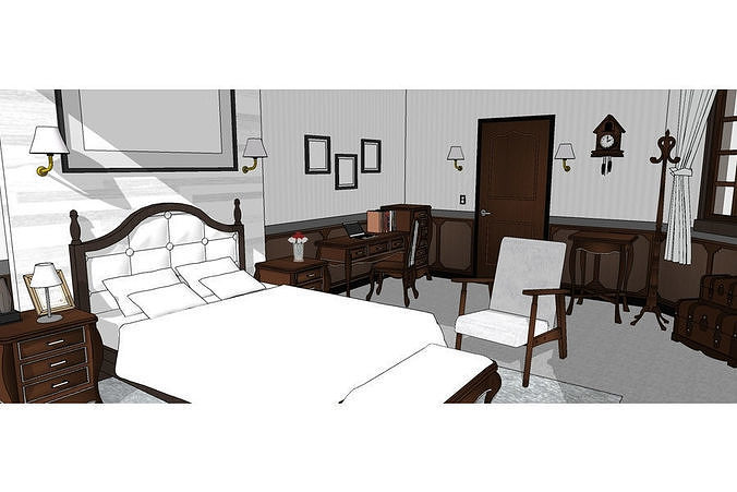 Inside the Bedroom 3D model | CGTrader