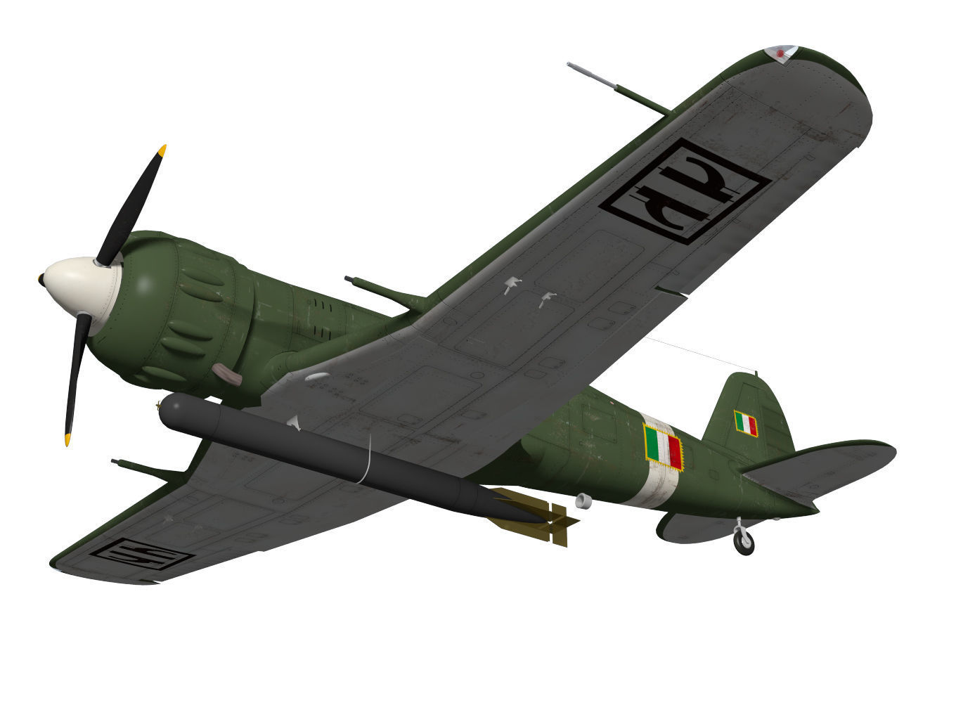 Fiat G57 3D model | CGTrader