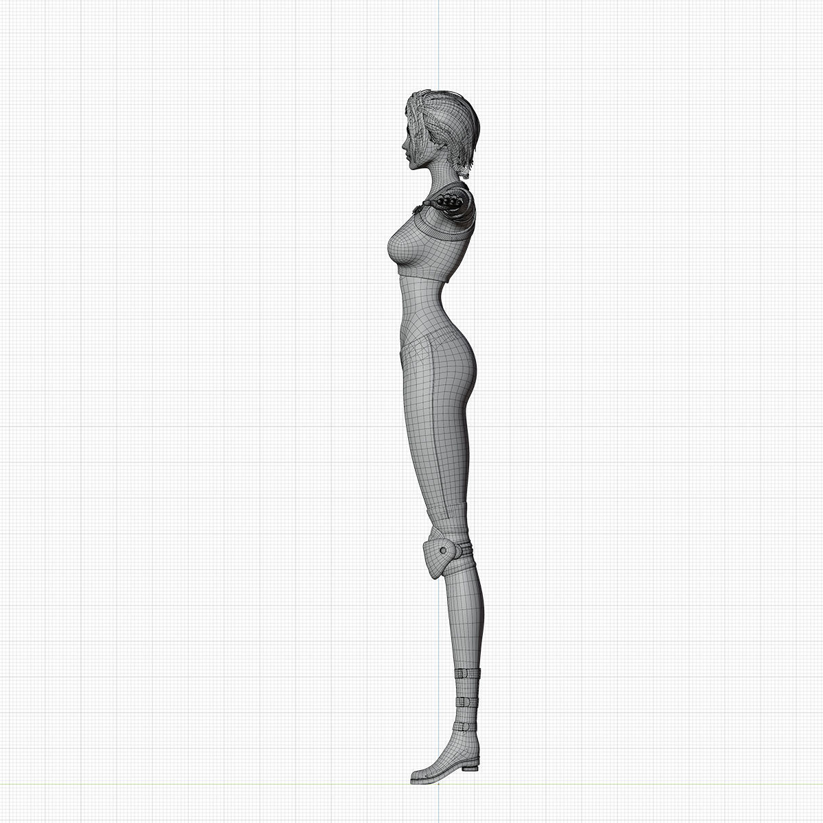 3D model Action Adventurer - Rigged Female Character for Blender VR / AR / low-poly | CGTrader