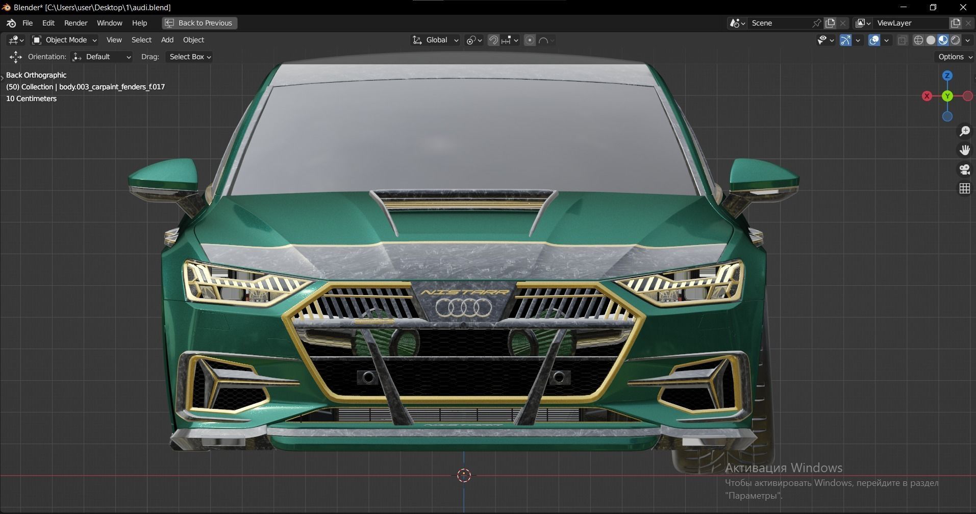 Audi A7 custom body kit 3D model | CGTrader