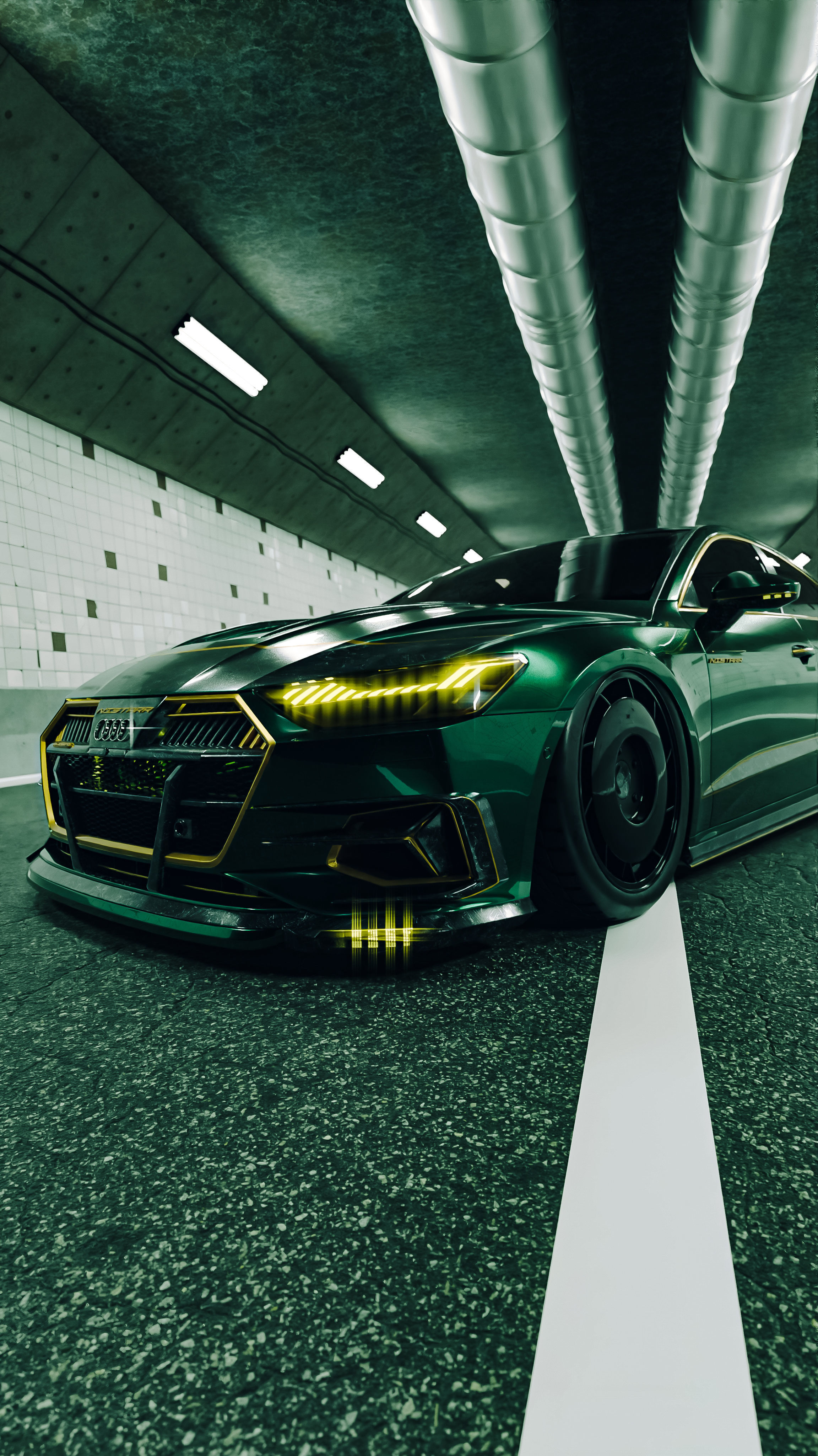 Audi A7 custom body kit 3D model | CGTrader