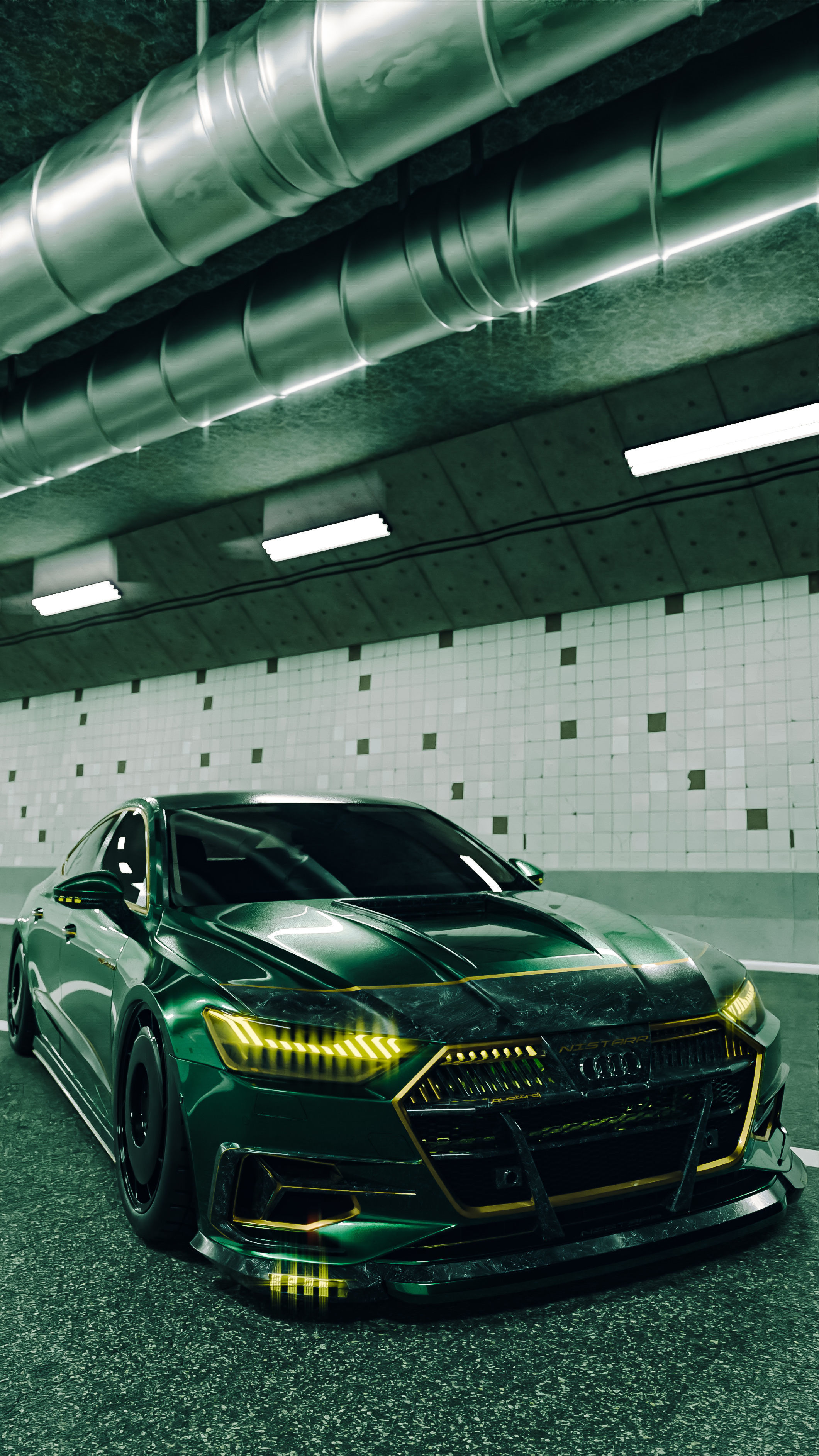 Audi A7 custom body kit 3D model | CGTrader