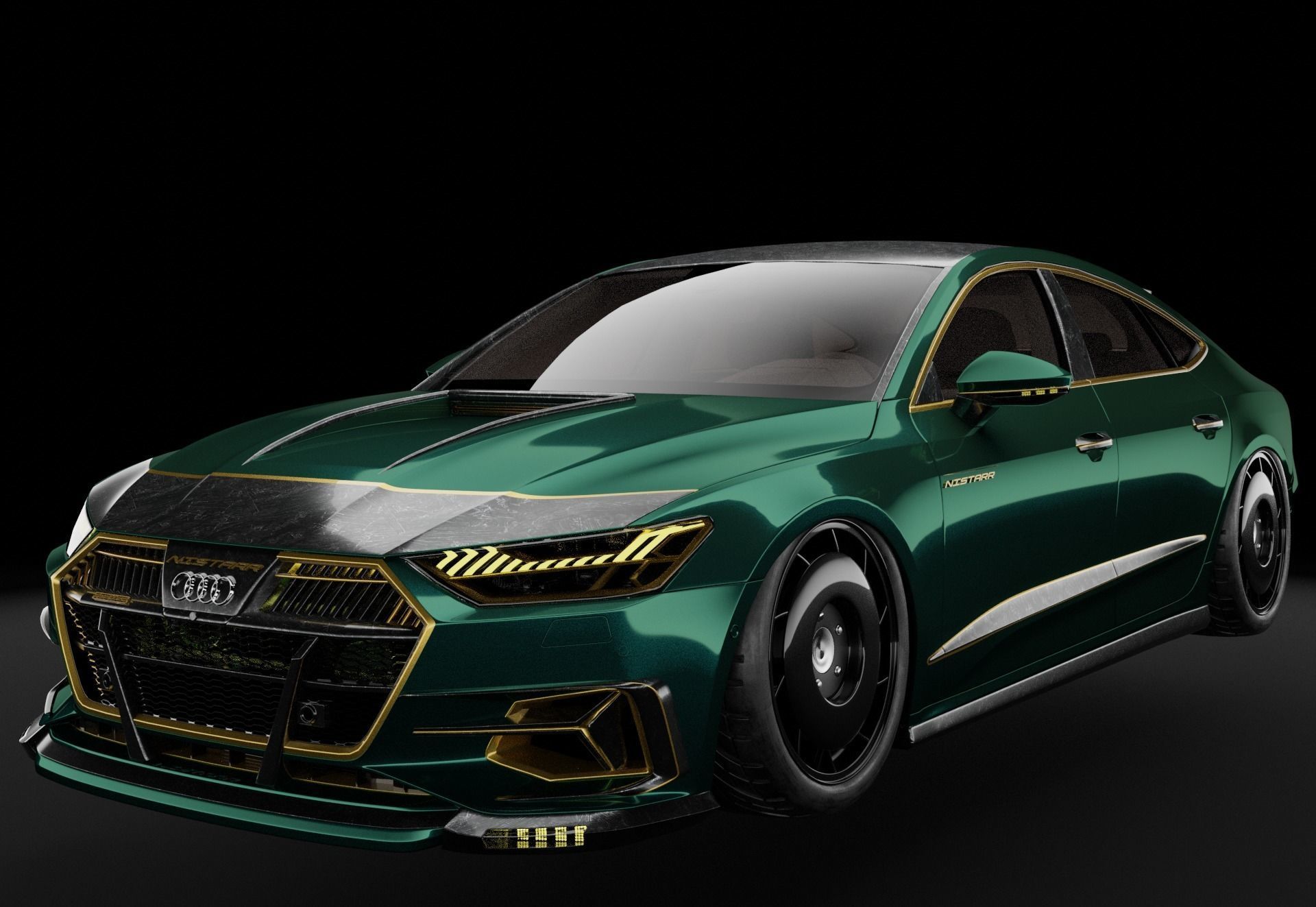 Audi A7 custom body kit 3D model | CGTrader