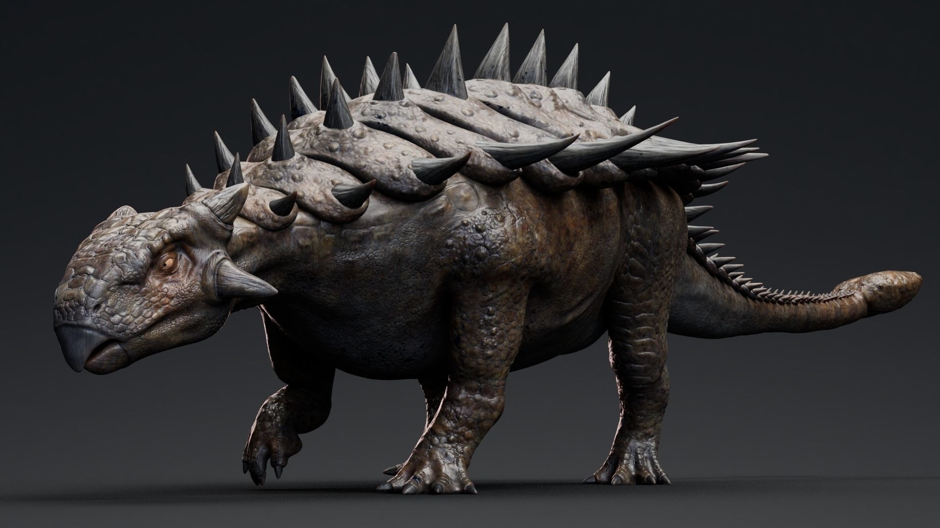 3D model Ankylosaurus Real Dinosaur Series - 101 Animations VR / AR ...