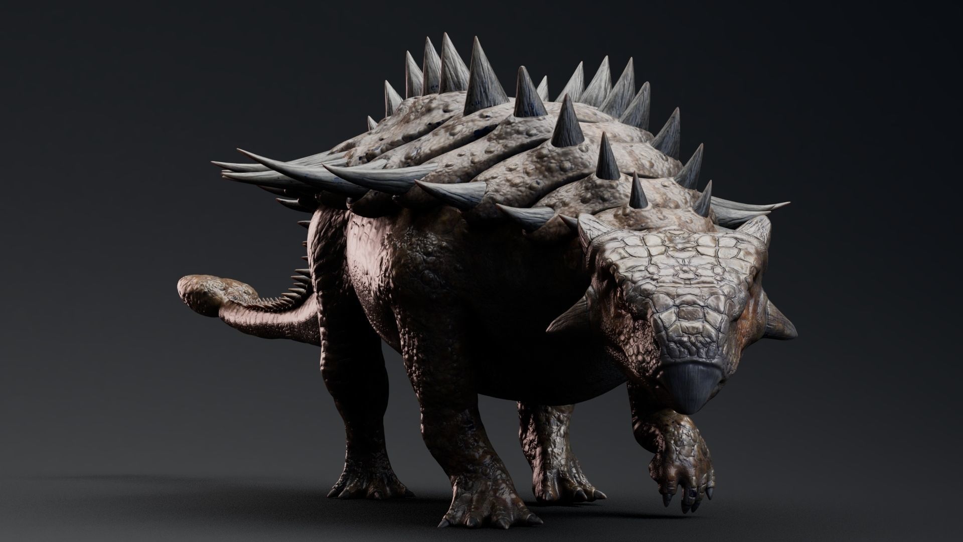 3D model Ankylosaurus Real Dinosaur Series - 101 Animations VR / AR ...