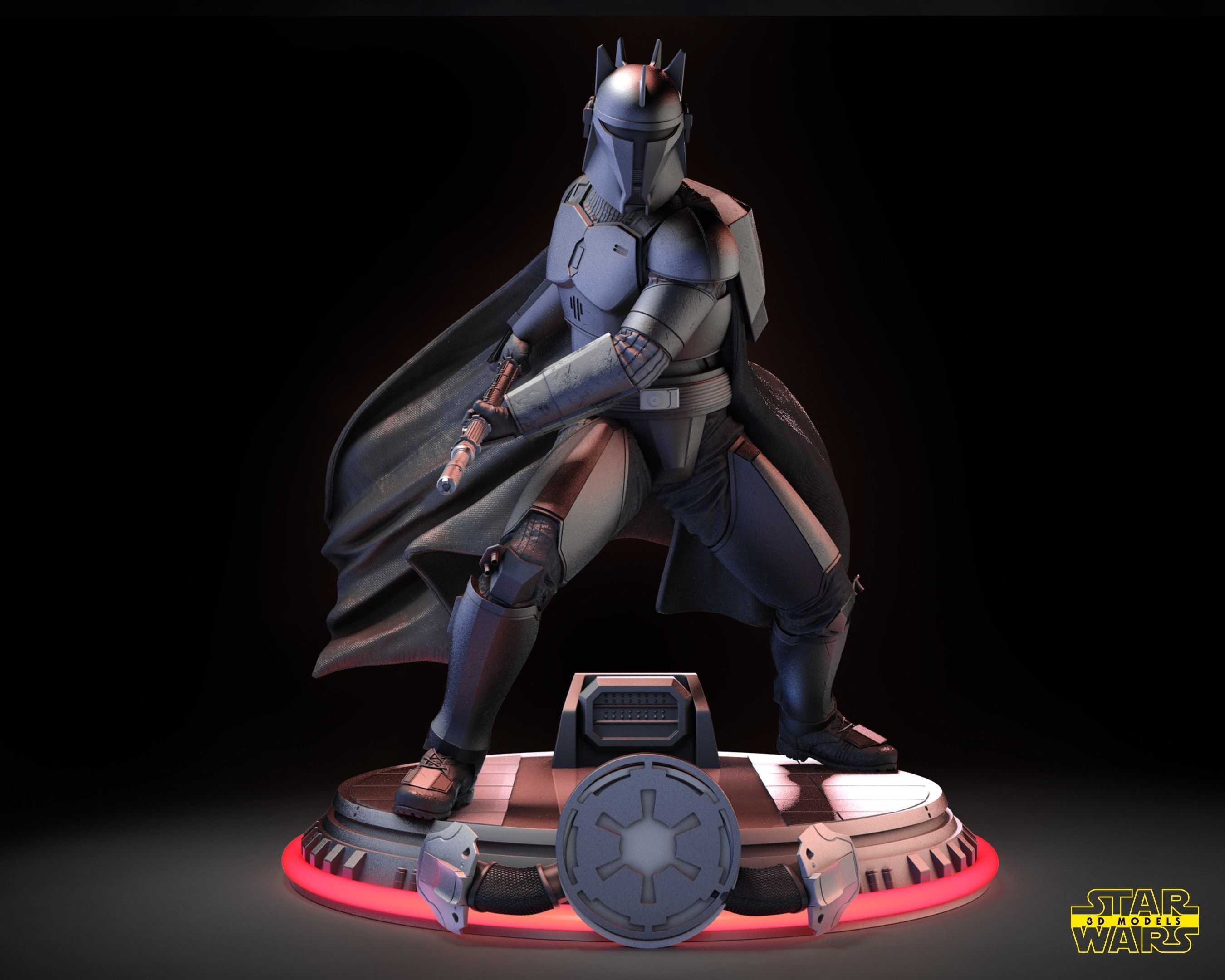 Moff Gideon Sculpture Star Wars 3D Models Ready for 3D printing 3D ...