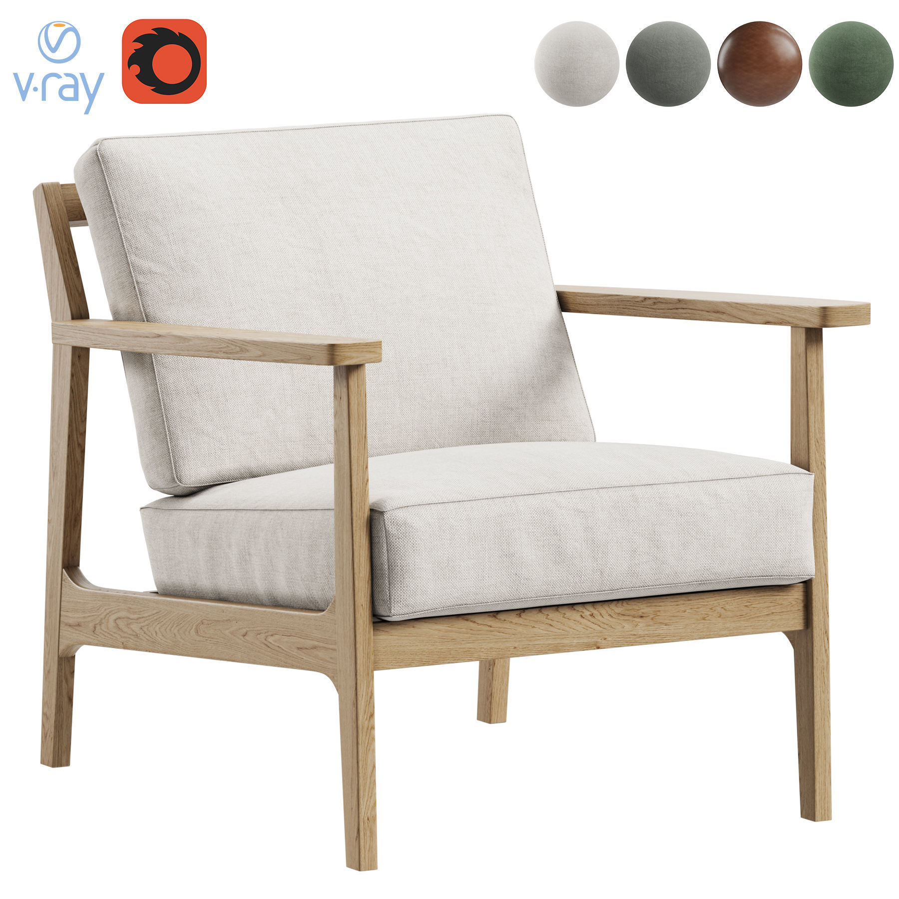 Cody Armchair 3D model | CGTrader
