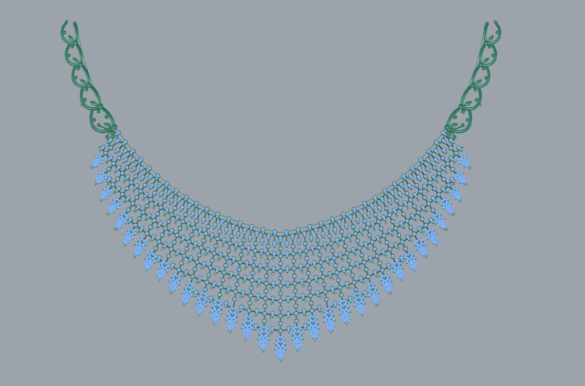 necklace 3D model 3D printable | CGTrader