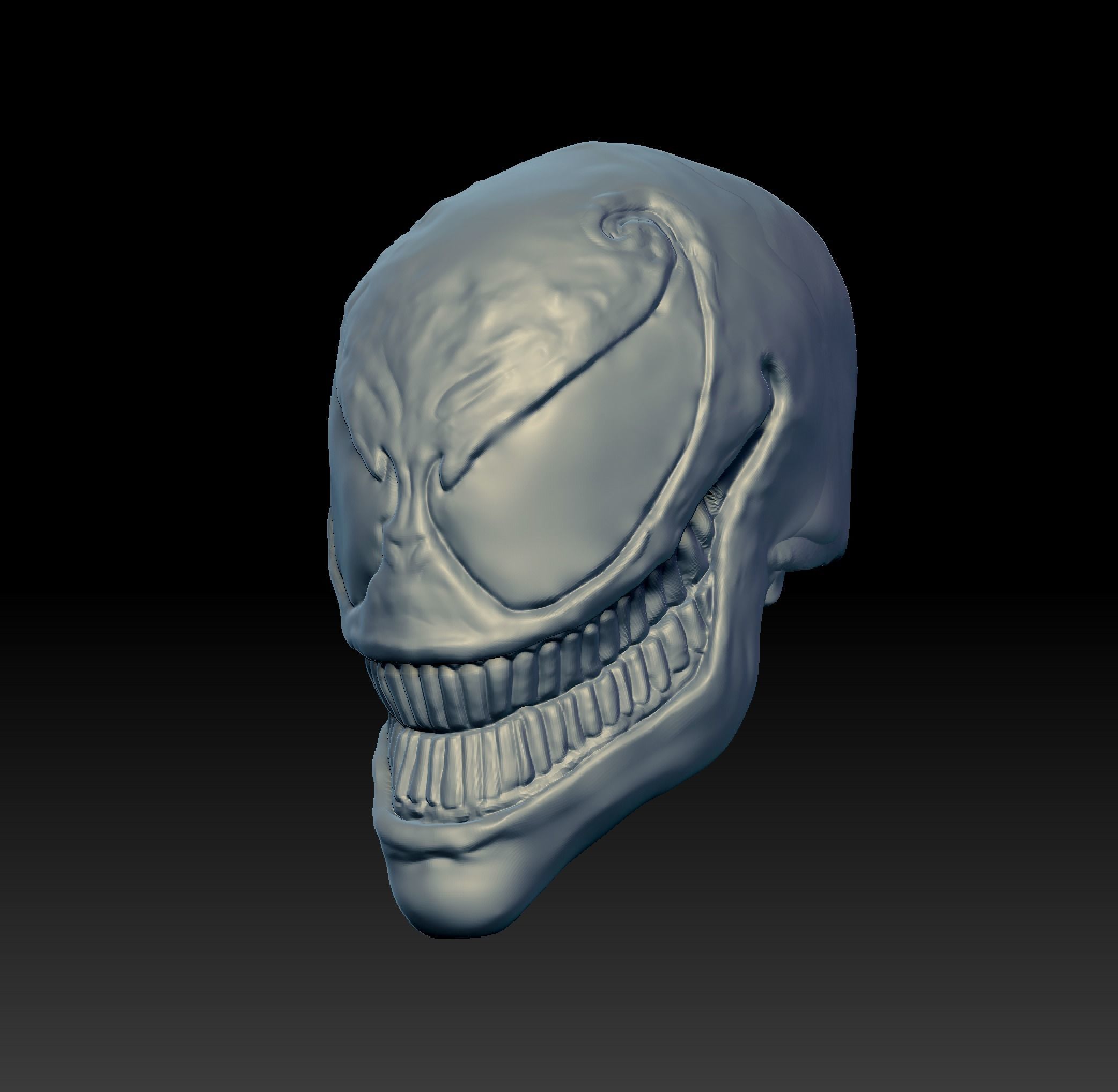Venom head 3D model 3D printable | CGTrader