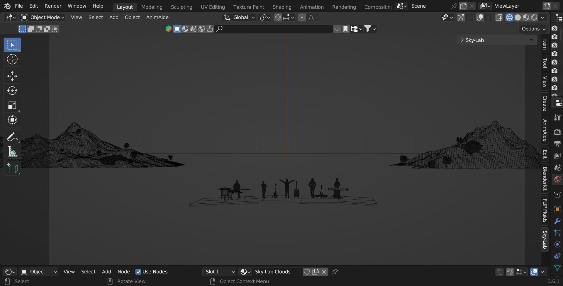 Sun On The Horizon 3D model animated rigged | CGTrader