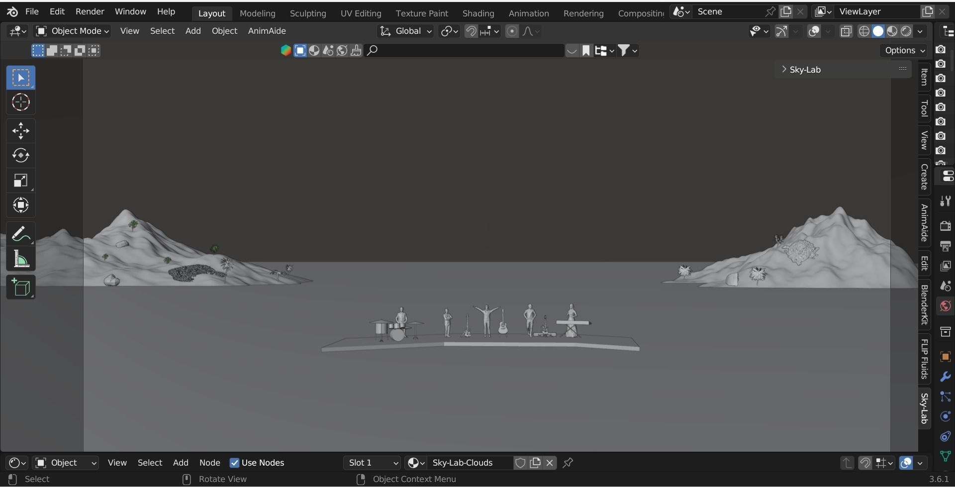 Sun On The Horizon 3D model animated rigged | CGTrader