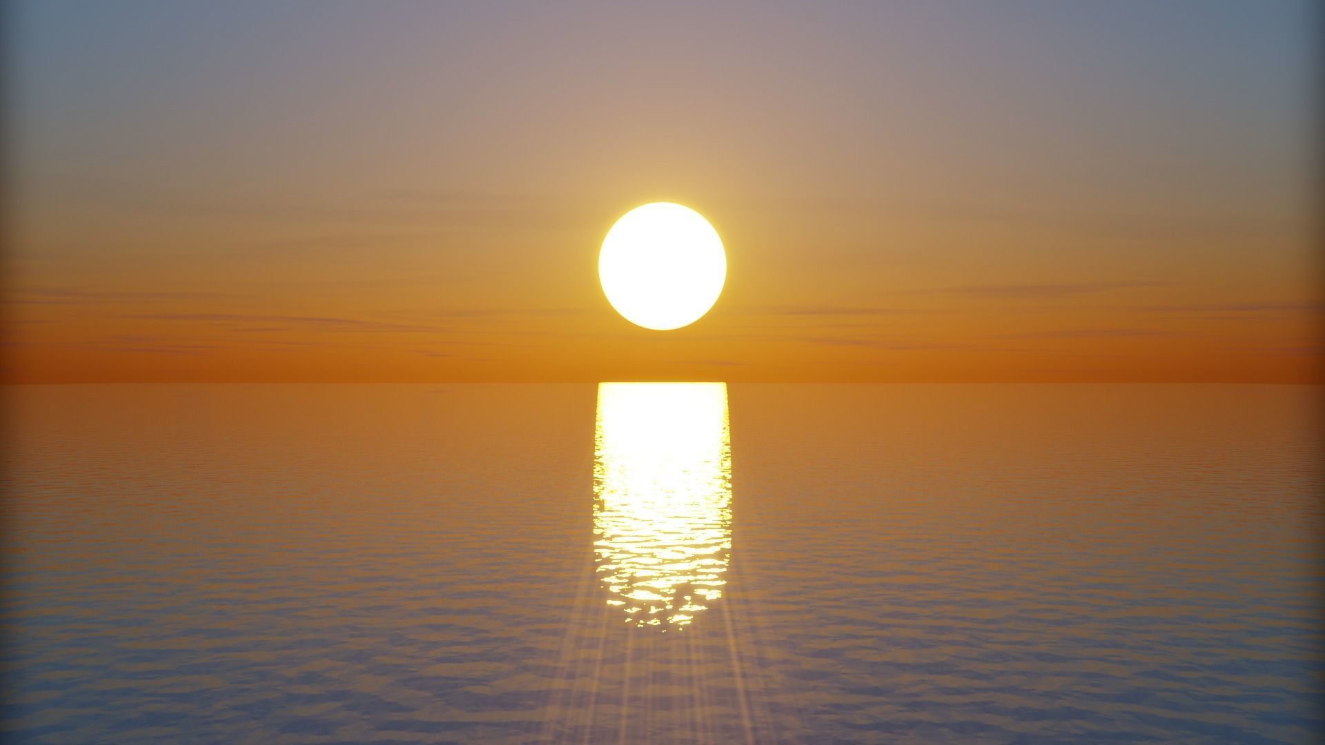 Sun On The Horizon 3D model animated rigged | CGTrader