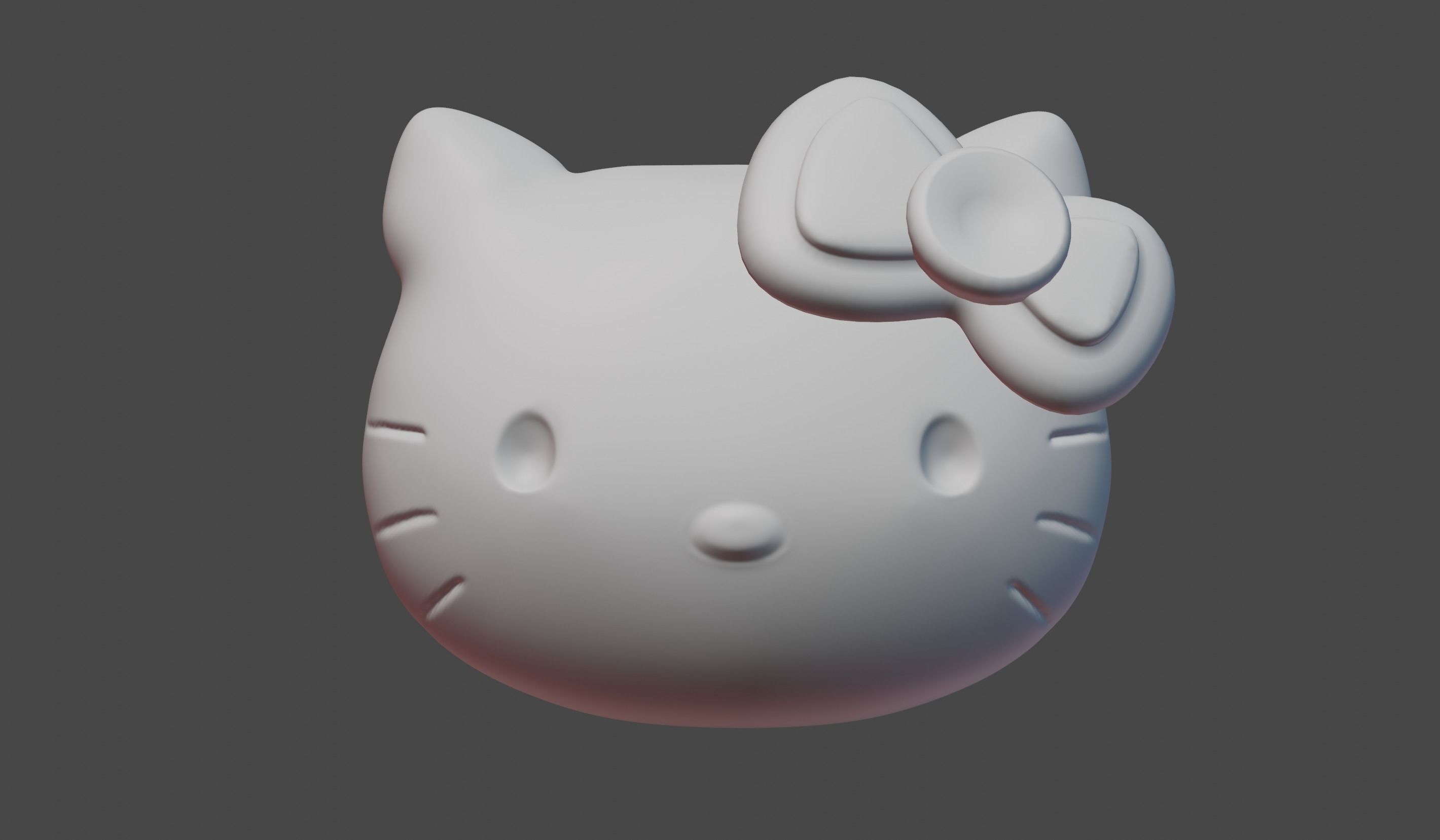 Hello Kitty Head base High Poly 3D model | CGTrader