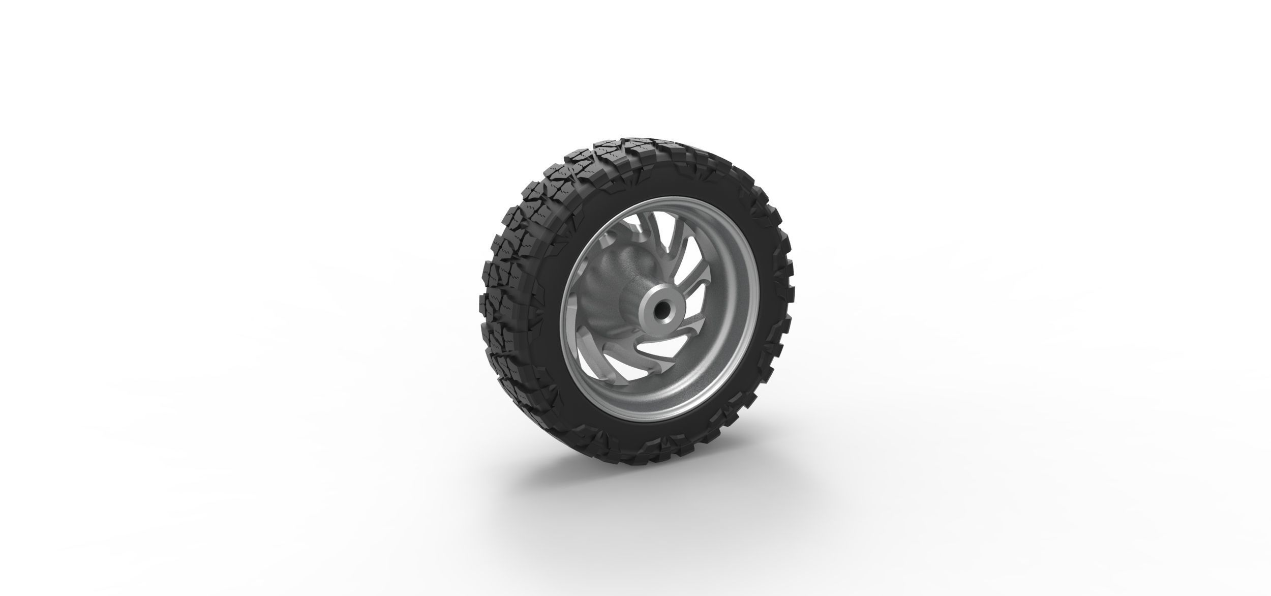 Front semi wheel for pickup V24 Scale 1 to 25 3D model 3D printable ...
