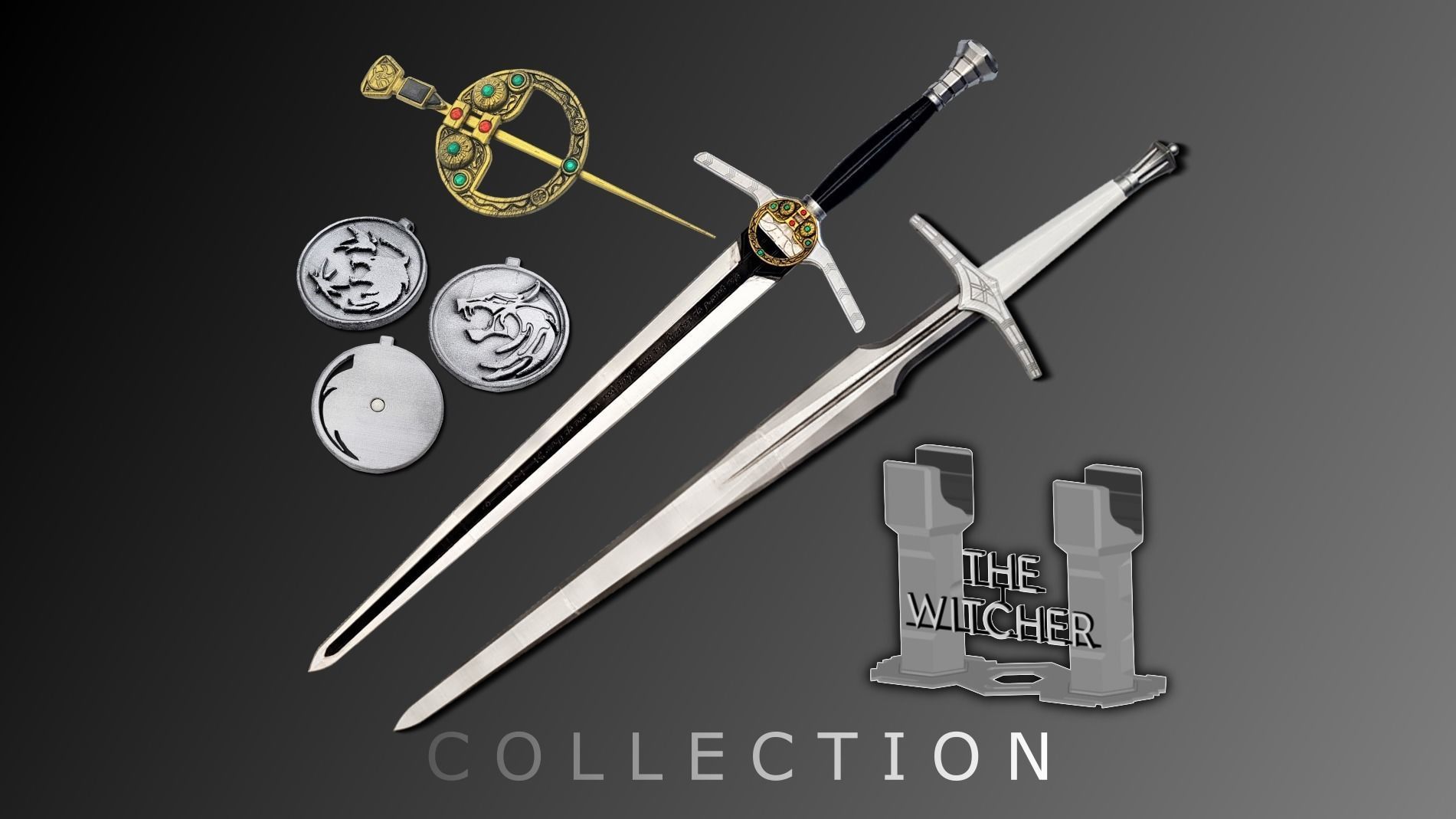THE WITCHER SILVER SWORD COSPLAY PROP BY CC3D 3D model 3D printable ...
