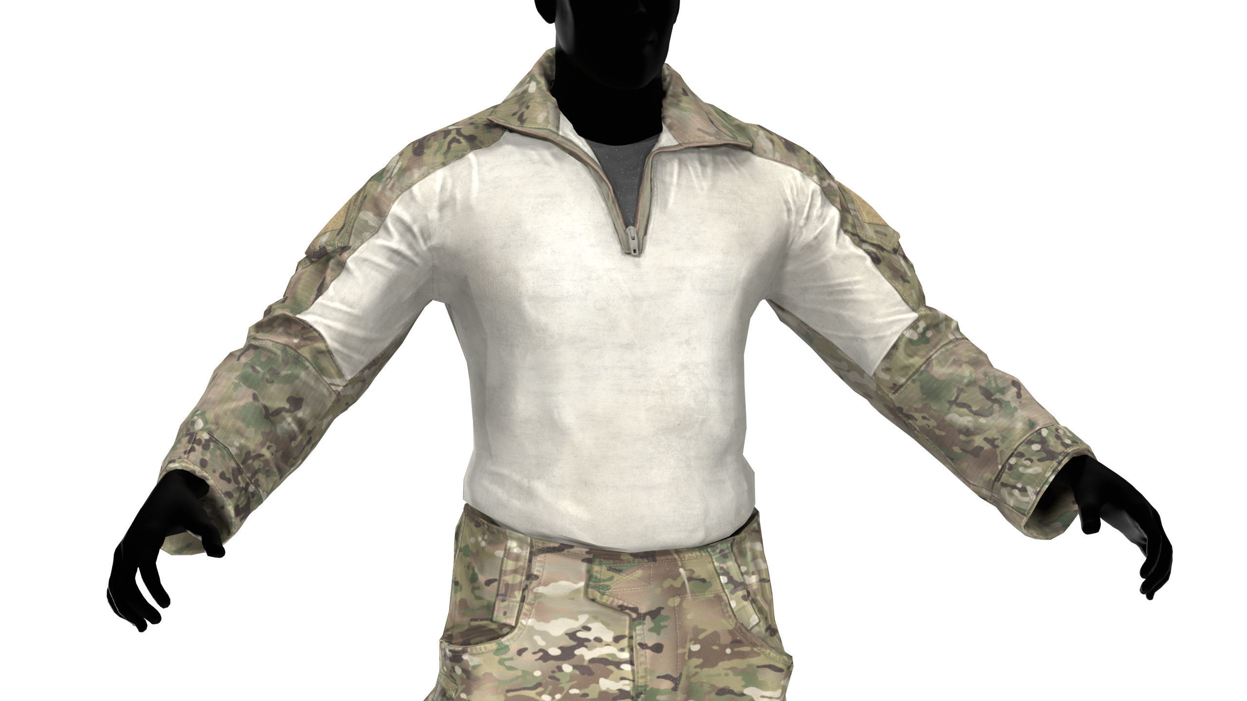 3D model CRYE PRECISION COMBAT UNIFORM VR / AR / low-poly | CGTrader