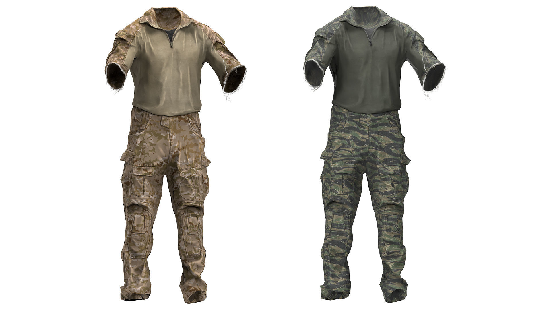 3D model CRYE PRECISION COMBAT UNIFORM VR / AR / low-poly | CGTrader