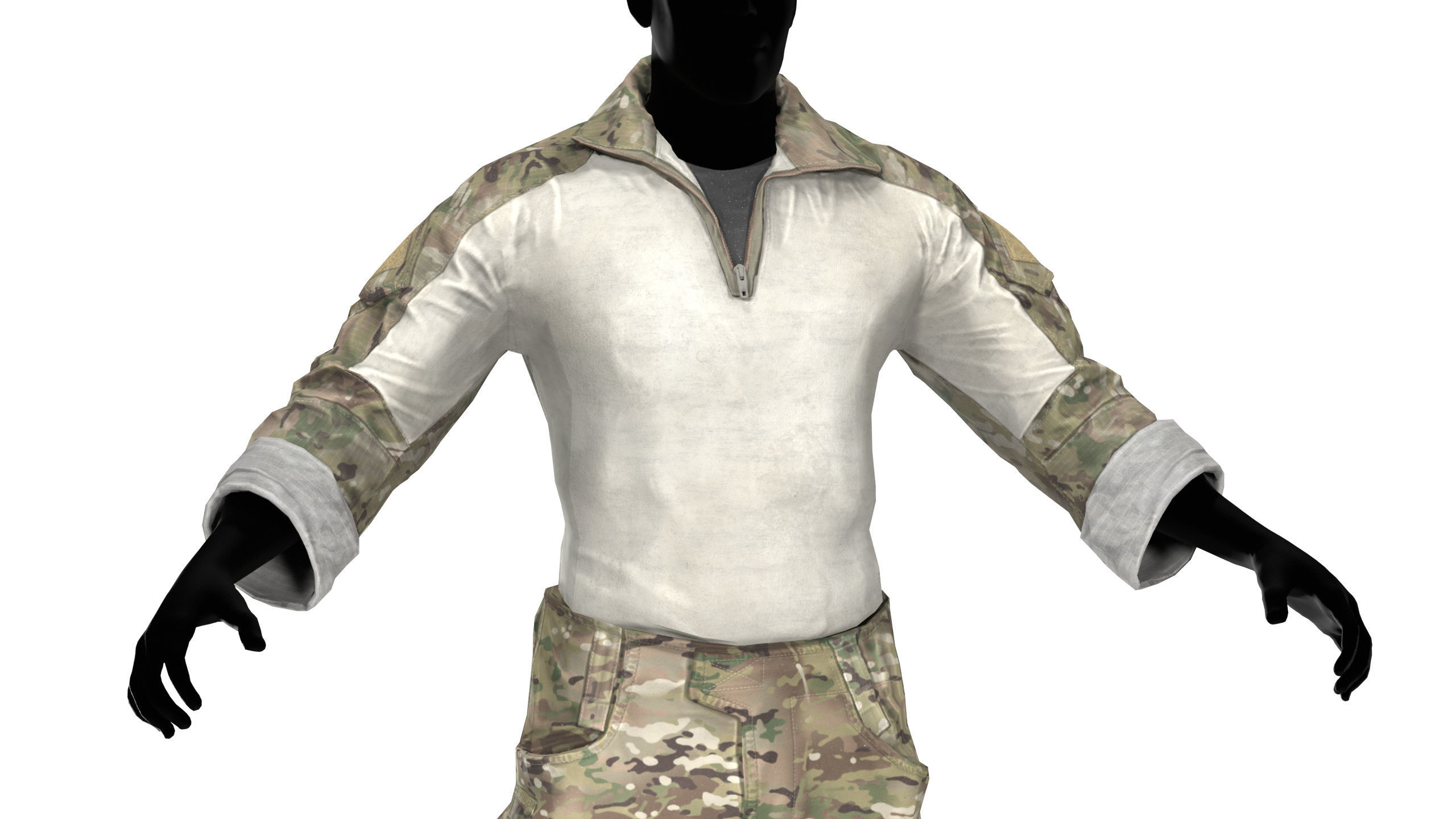 3D model CRYE PRECISION COMBAT UNIFORM VR / AR / low-poly | CGTrader