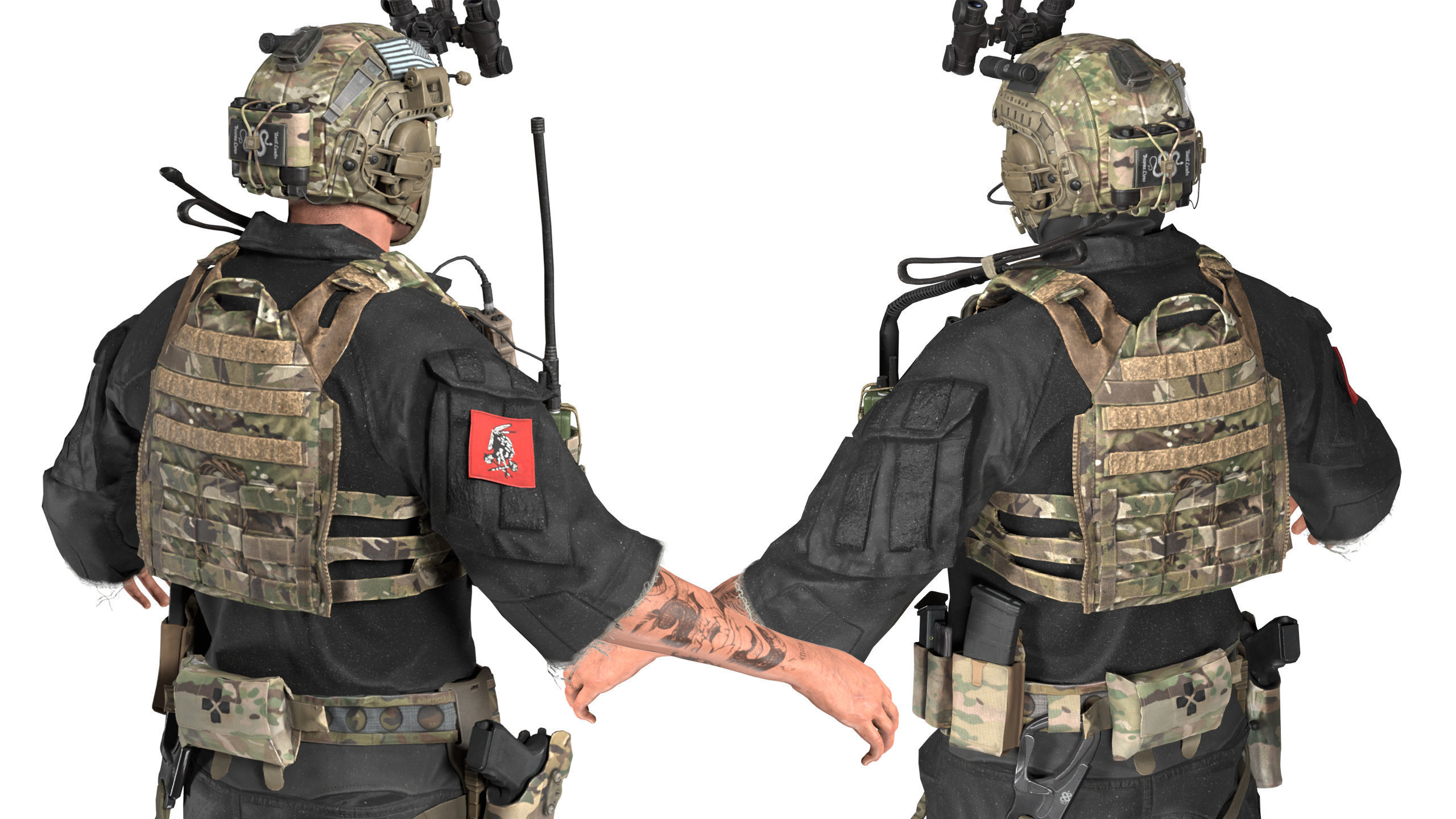 3D model CRYE PRECISION COMBAT UNIFORM VR / AR / low-poly | CGTrader